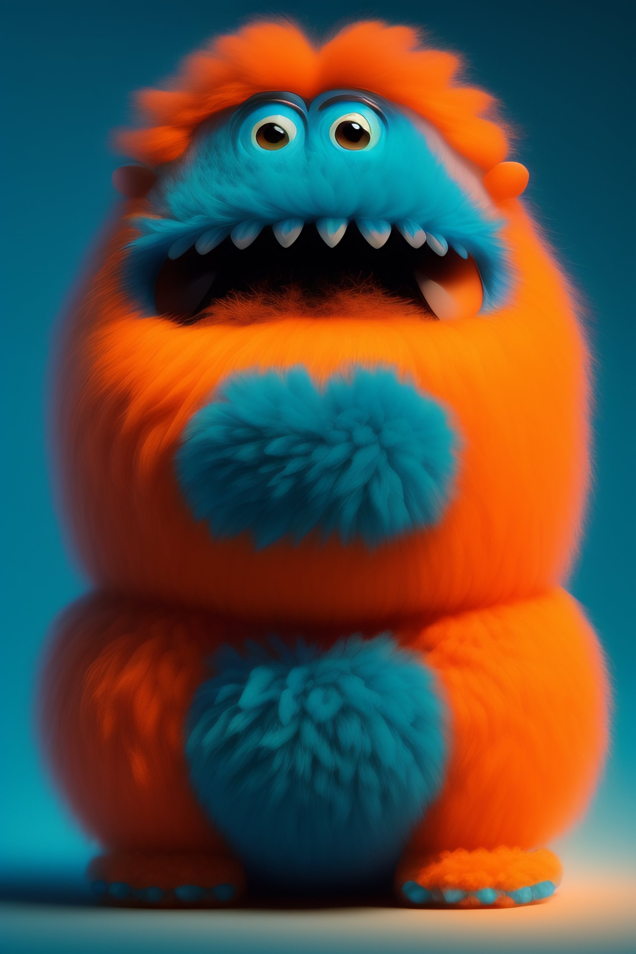 Lexica - MONSTER BLUE, CARTOON, PIXAR STYLE, DETALLADO, LOVING, HAIRY ...