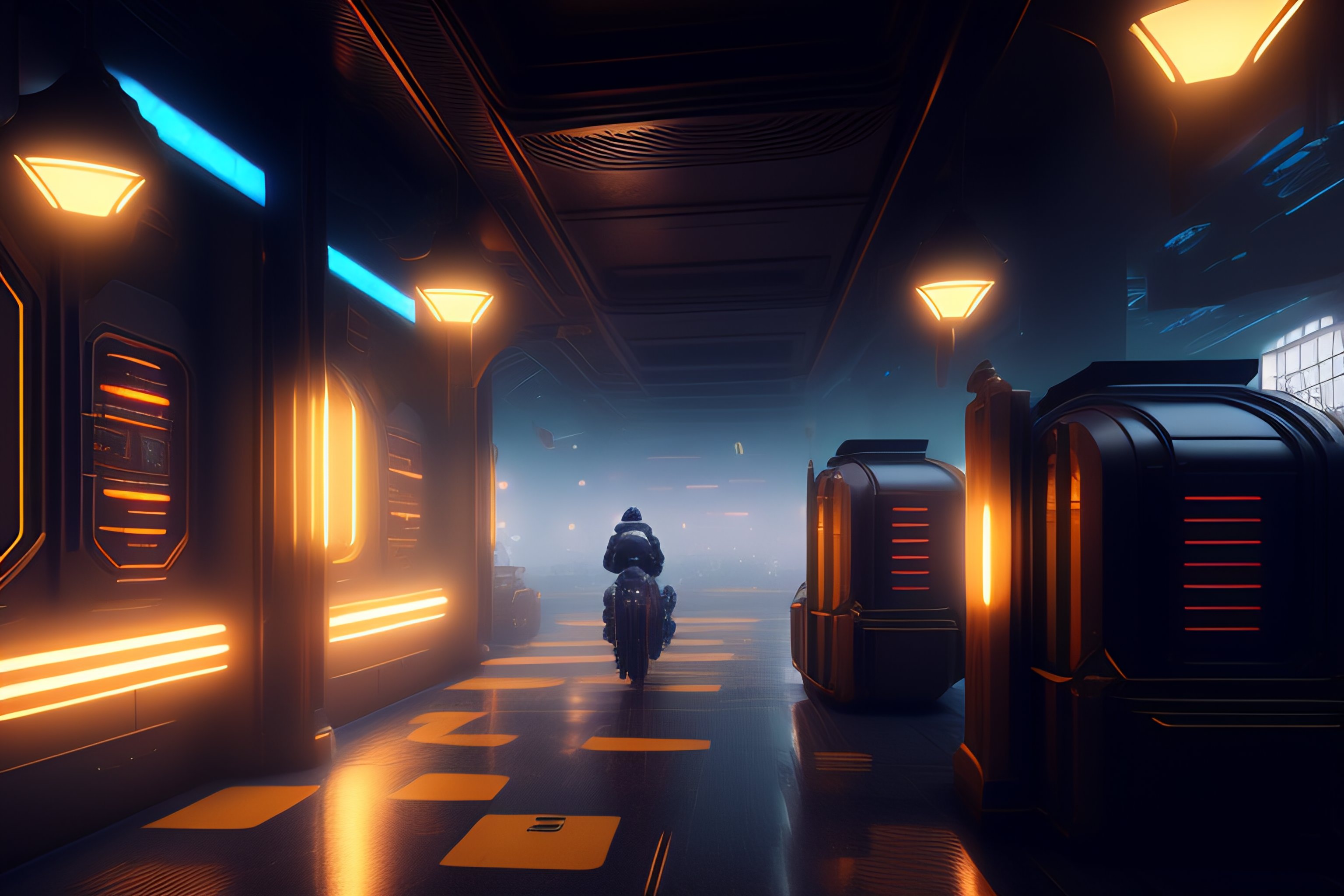 Lexica - Mechanized room, cyberpunk, intricate details, vray render ...