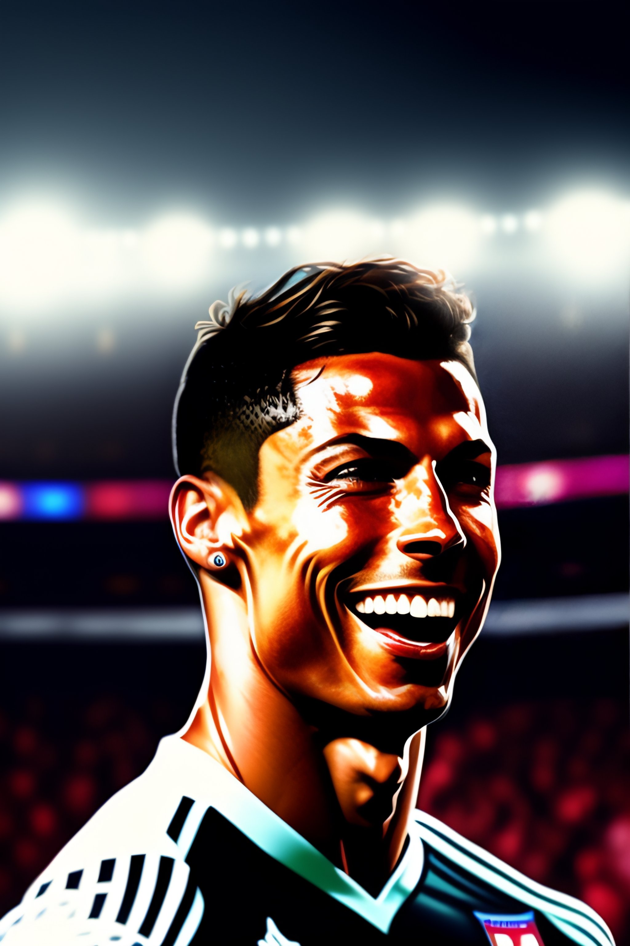 Lexica - Cristiano Ronaldo's portrait, legendary expressions ...