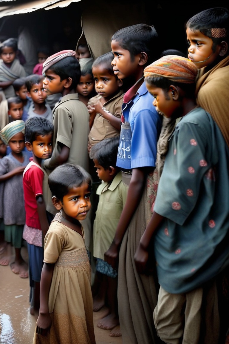 Lexica - (Zero hunger) A compassionate man selflessly distributing ...