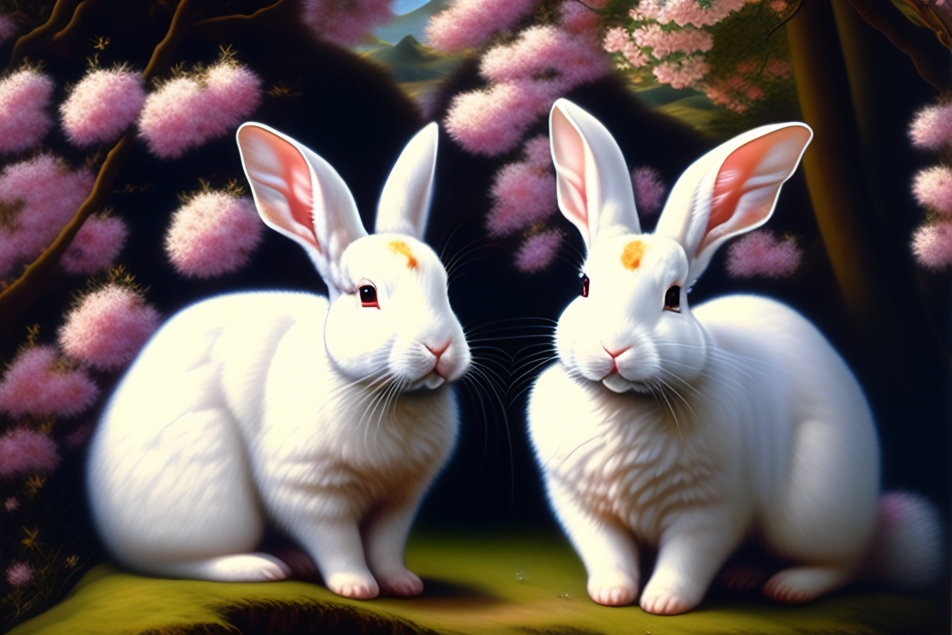 Lexica - Oil painting portrait of two chinese zodiac futuristic white ...