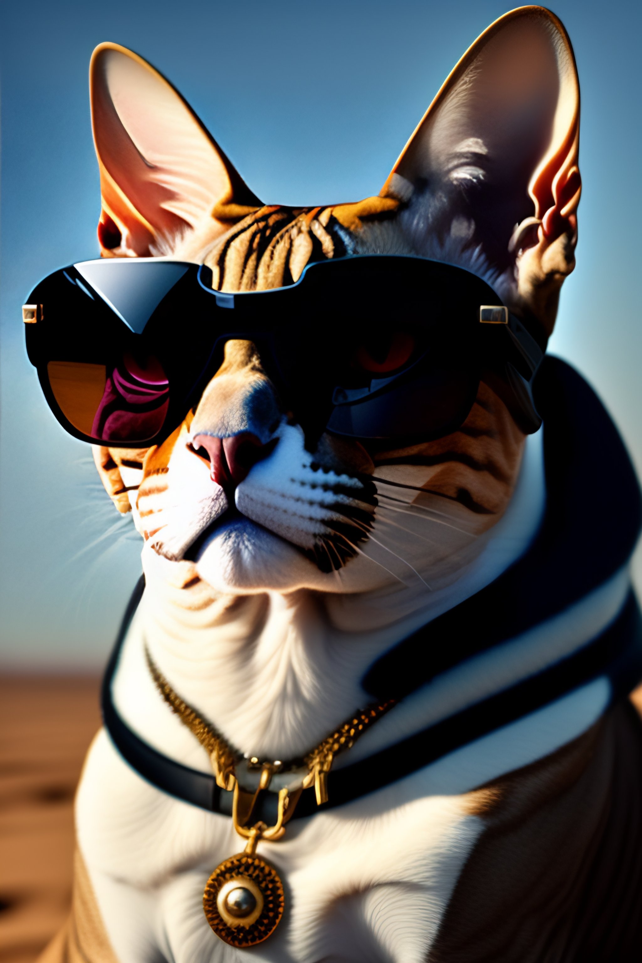 Lexica - Sphinx cat in sunglasses