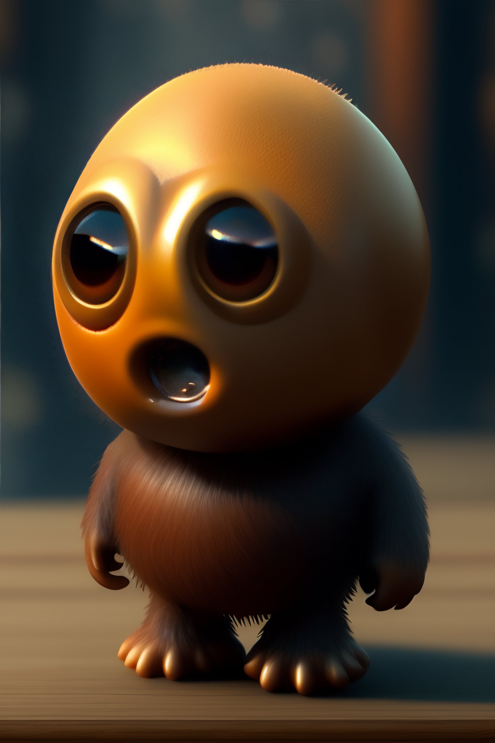 Lexica - Hundred-eyes monster small funny uncanny bald creepy gooey