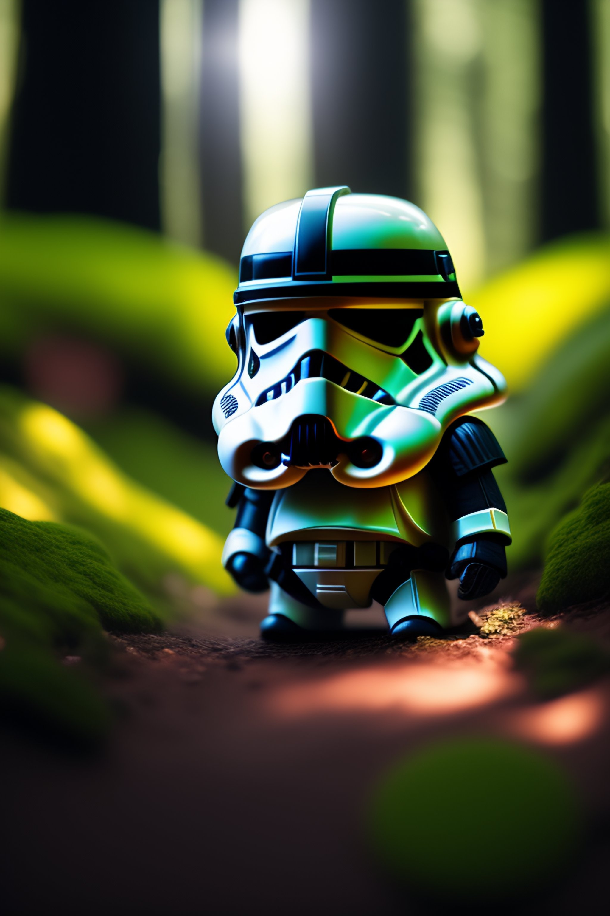 Lexica - Baby scout trooper in the forest cinematic