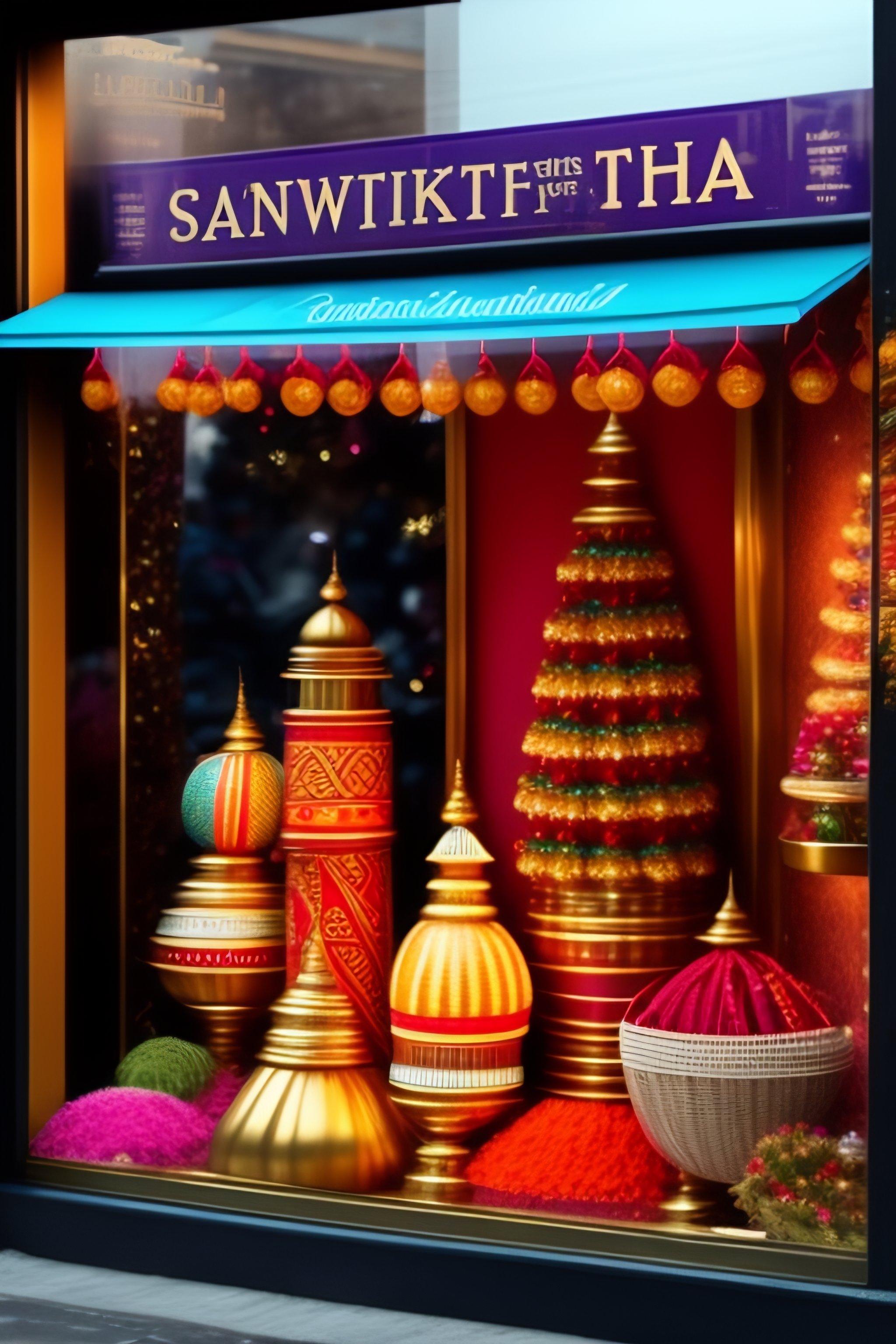 Lexica - Retail window display, Sankranti, new year