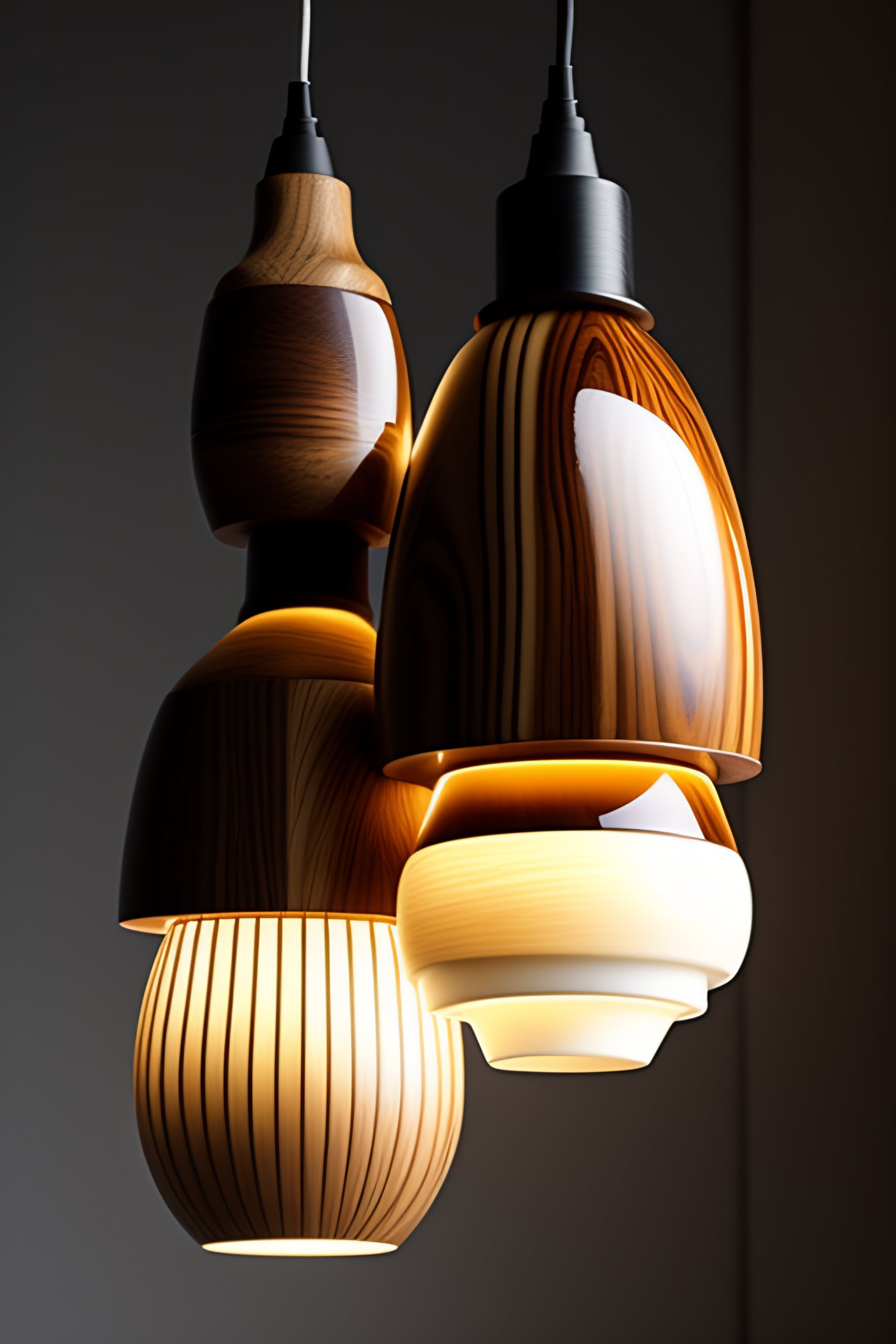 Lexica - Multi-Layer Wood Pendant lamps