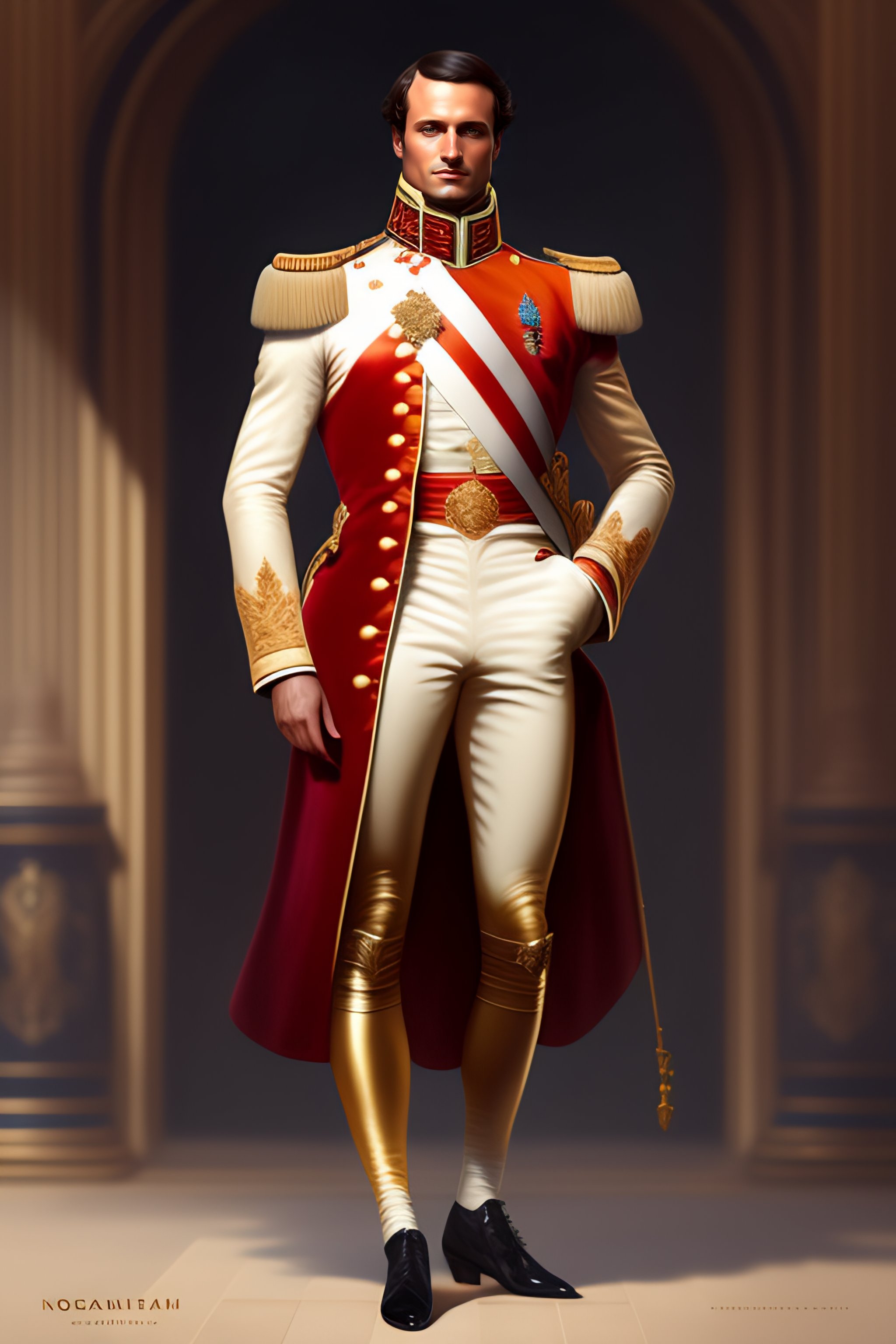 Lexica - Full body highly detailed portrait of napoleon bonaparte , by ...