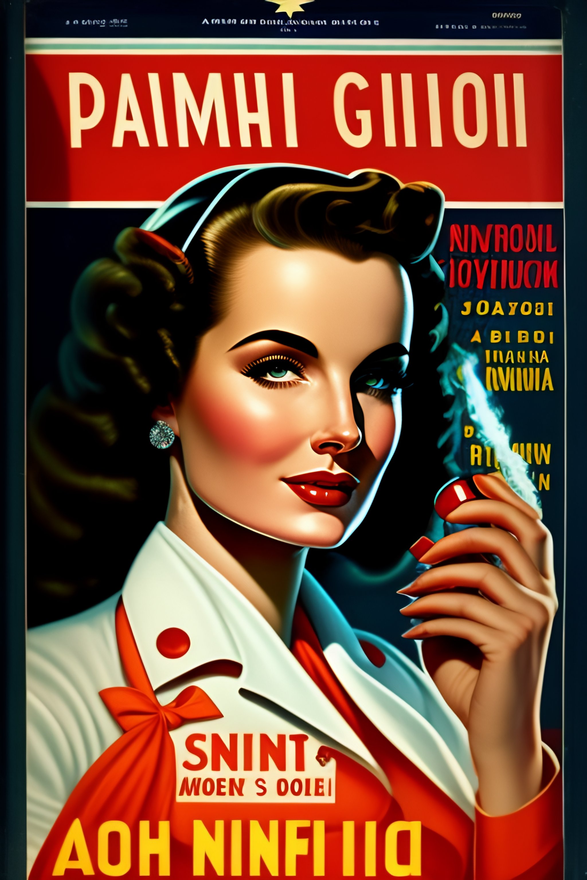 Lexica - 1945 pulp magazine poster if a doctor advertising smoking