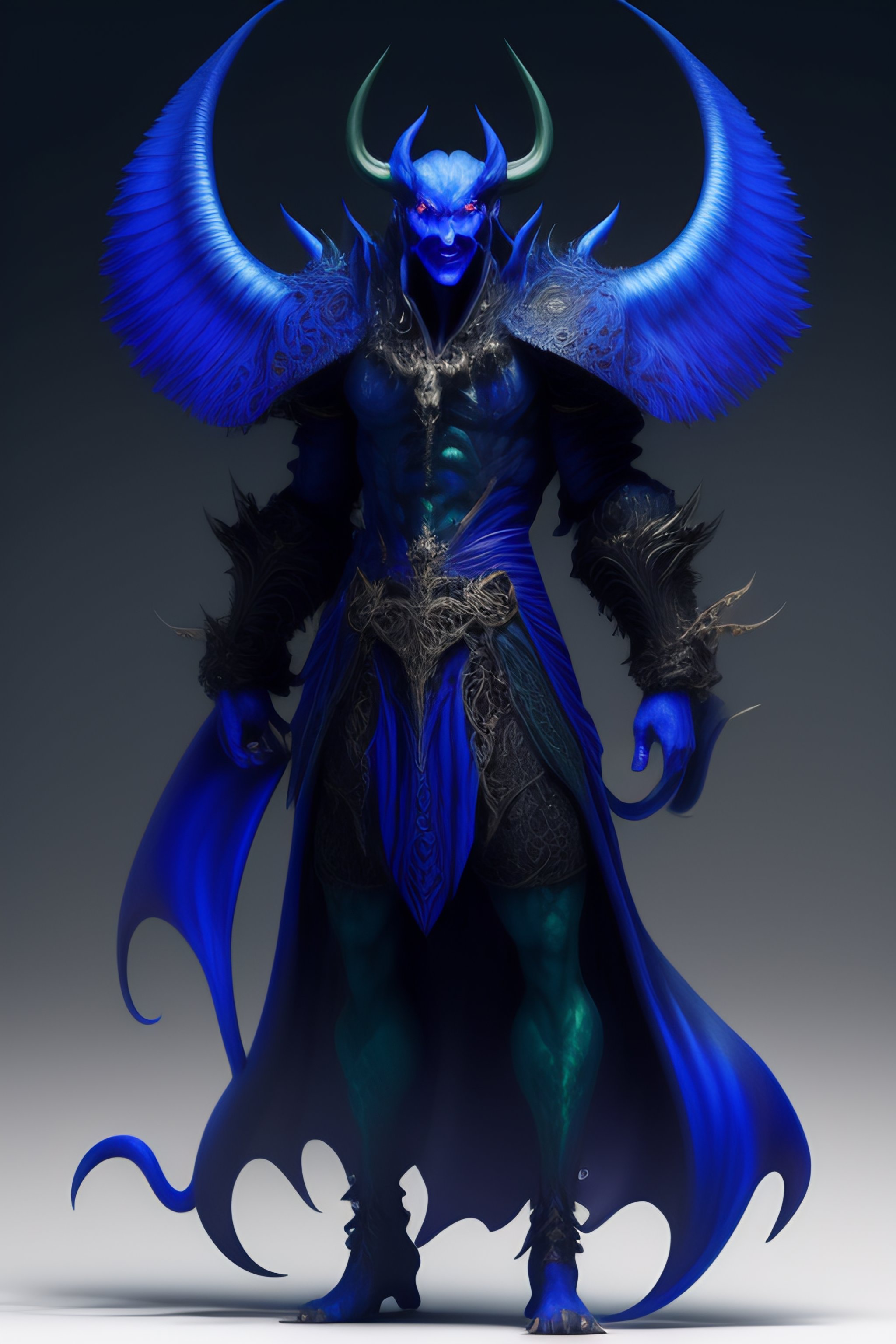 Lexica - Fullbody creature concept demon of envy looks like a hunched ...