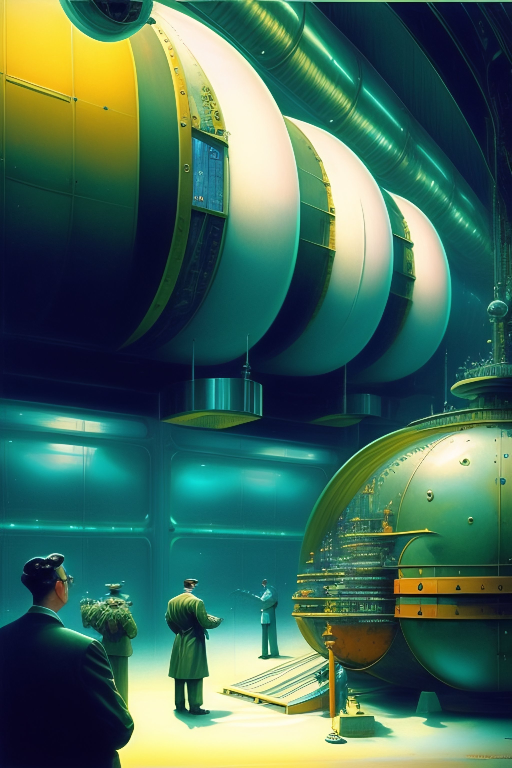 Lexica 1 9 5 0 S Retro Science Fiction Particle Accelerator Scene