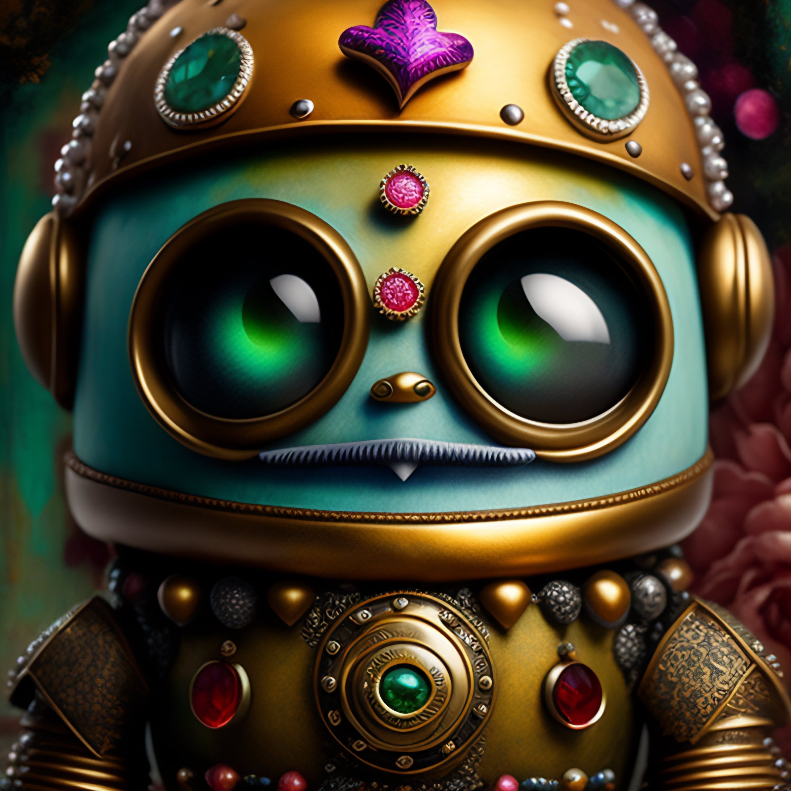 Lexica - Robot gnome monster antique valentines mixed media collage ...