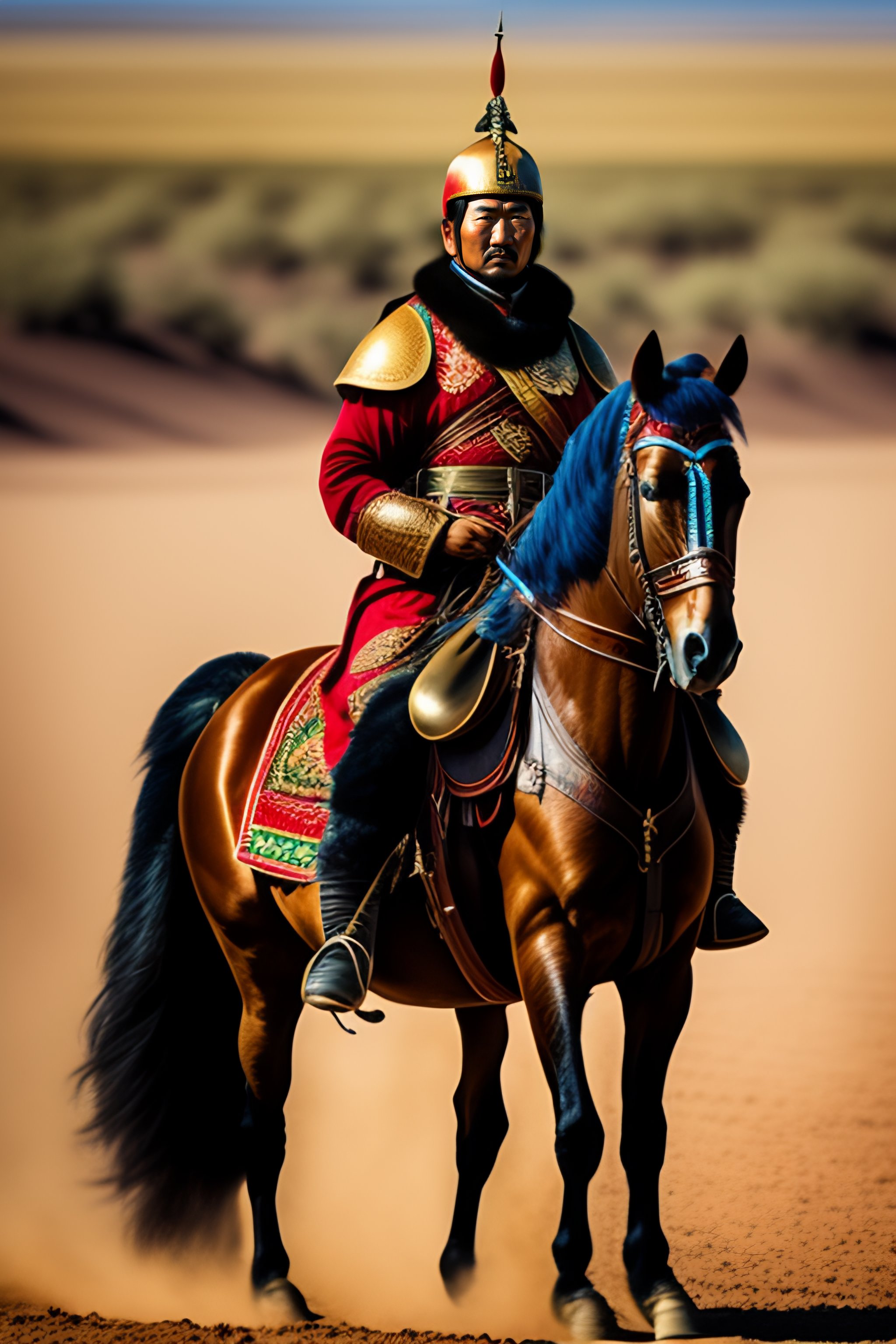 Lexica - Turkish Mongolian warrior on horseback