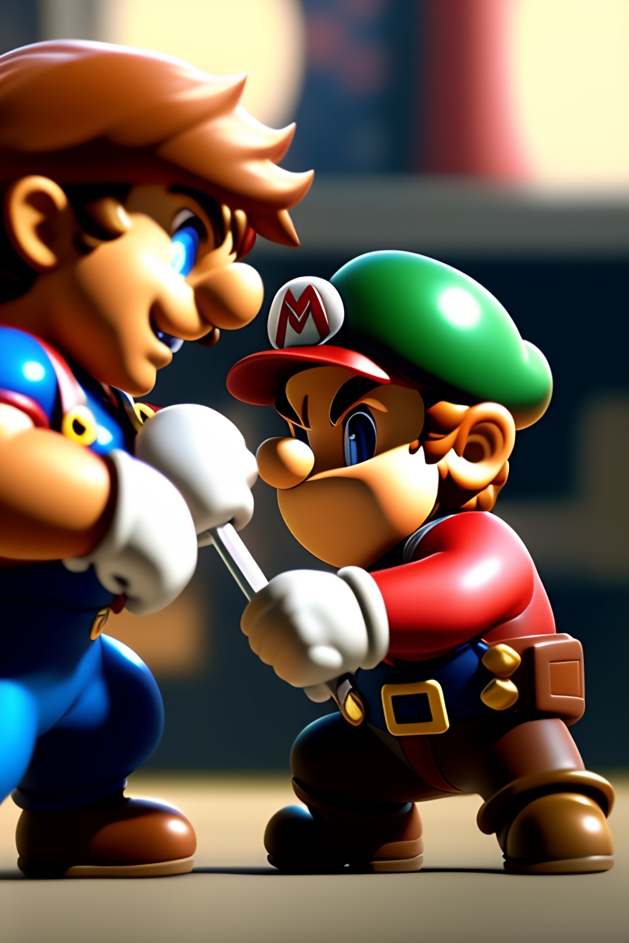 Lexica - Link fighting Mario