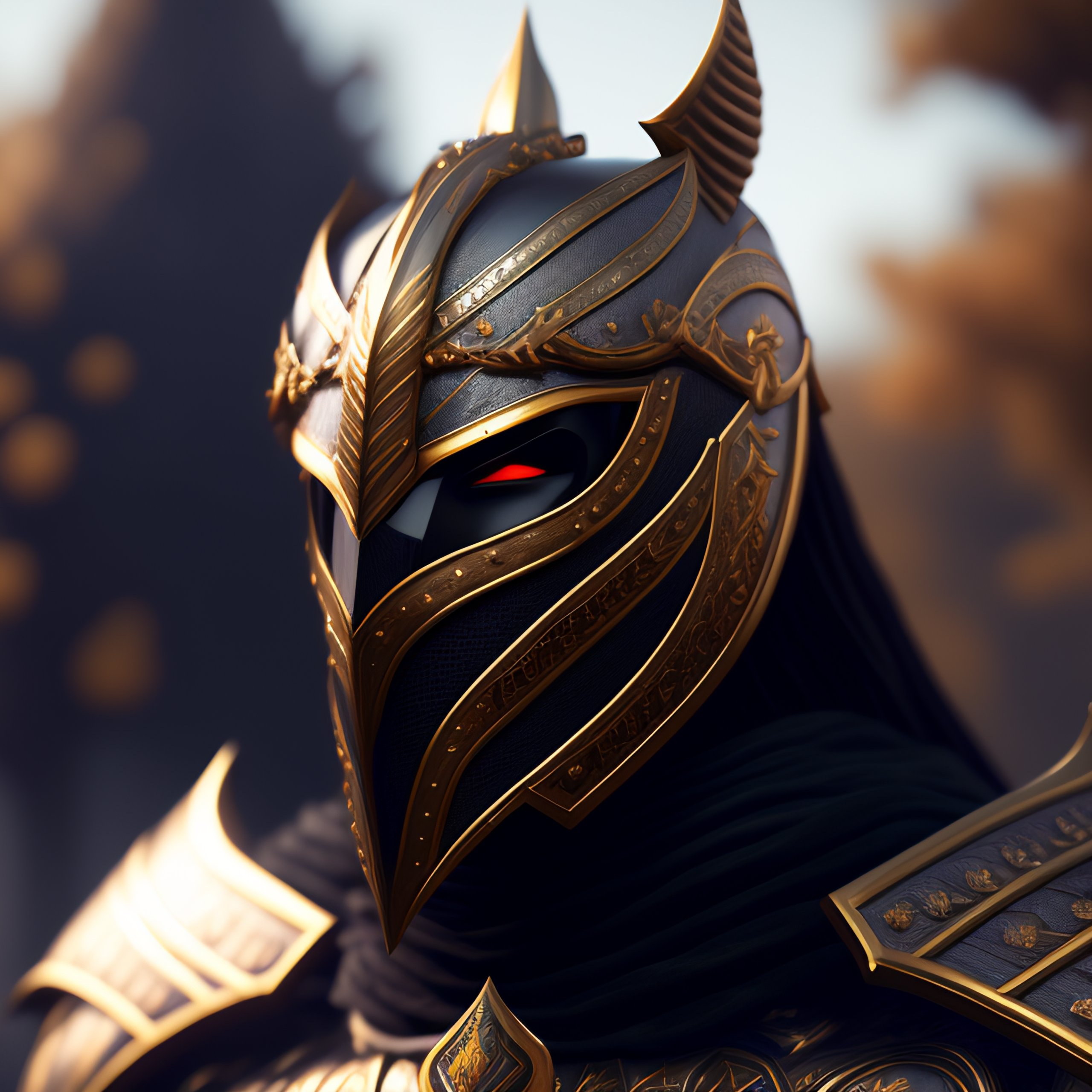 Lexica - Knight warrior helmet skyrim mask illustration character ...