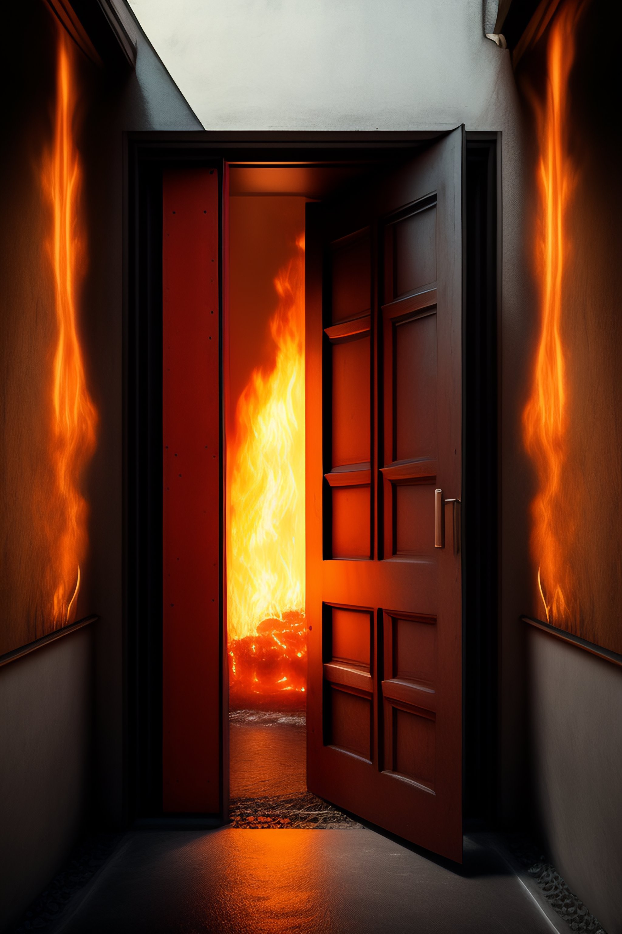Lexica - Creepy doors of hell on fire
