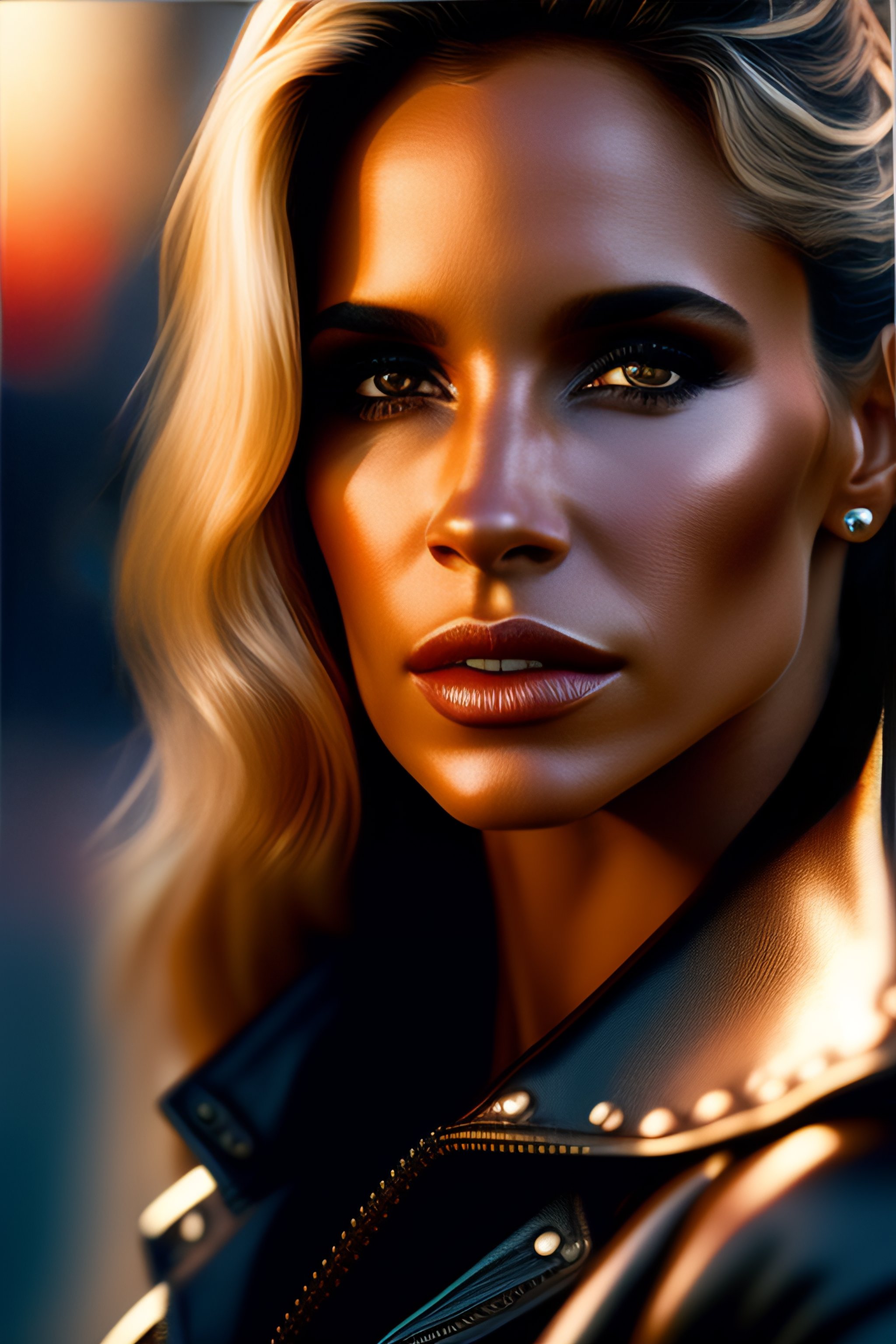 Lexica - A highly detailed cinematic headshot photograph of a beautiful ...