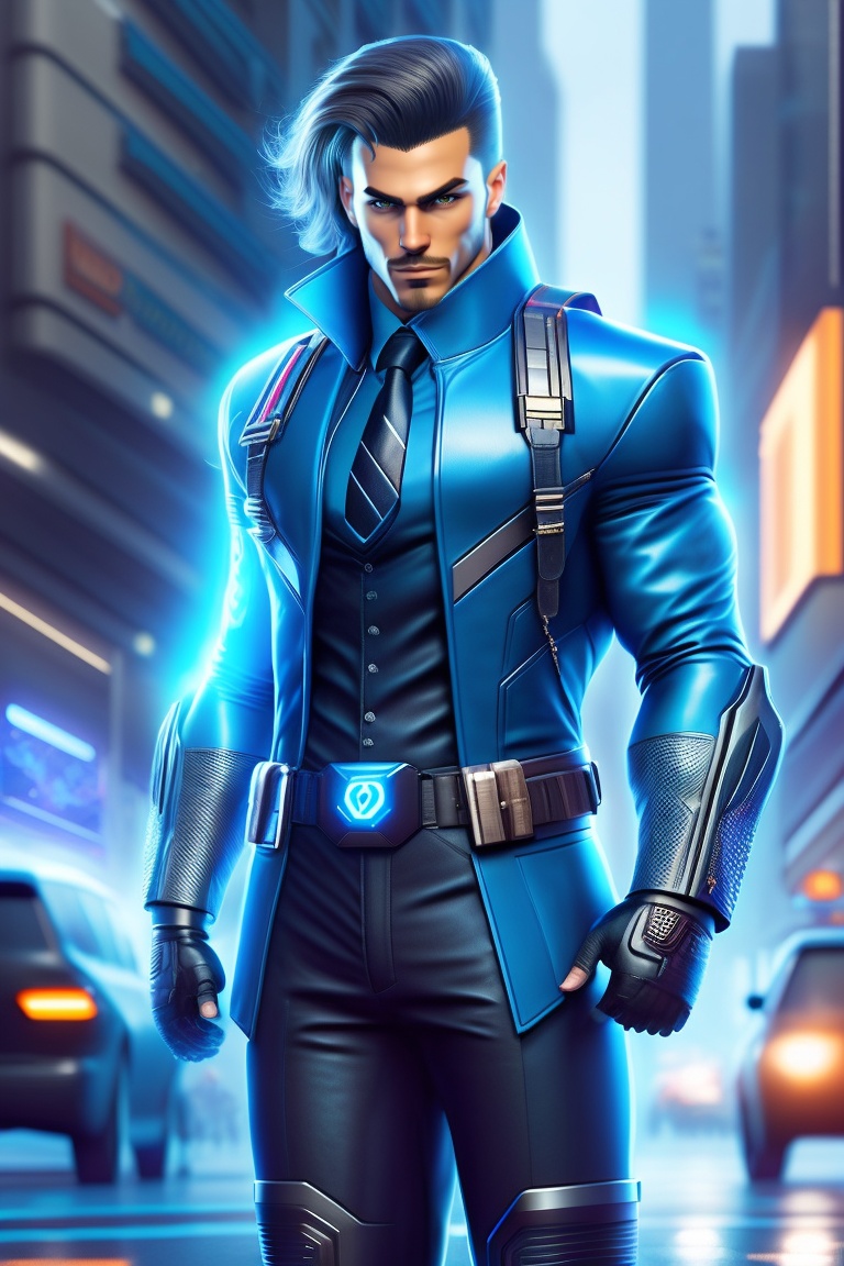 Lexica - Mario from the game with a suit based on the movie tron legacy ...