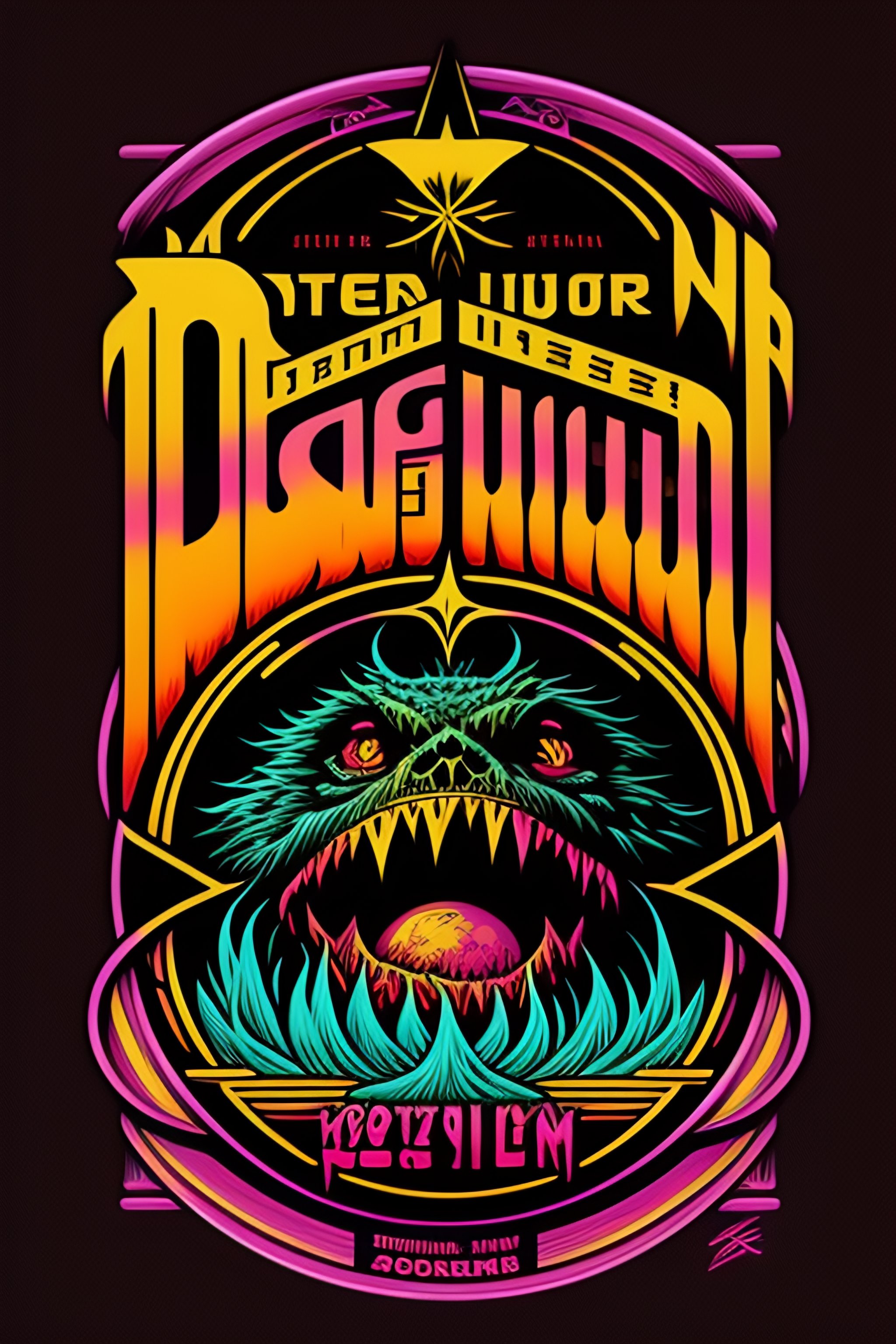 Lexica - Monster Cross-Over, logo design by Philippe Caza