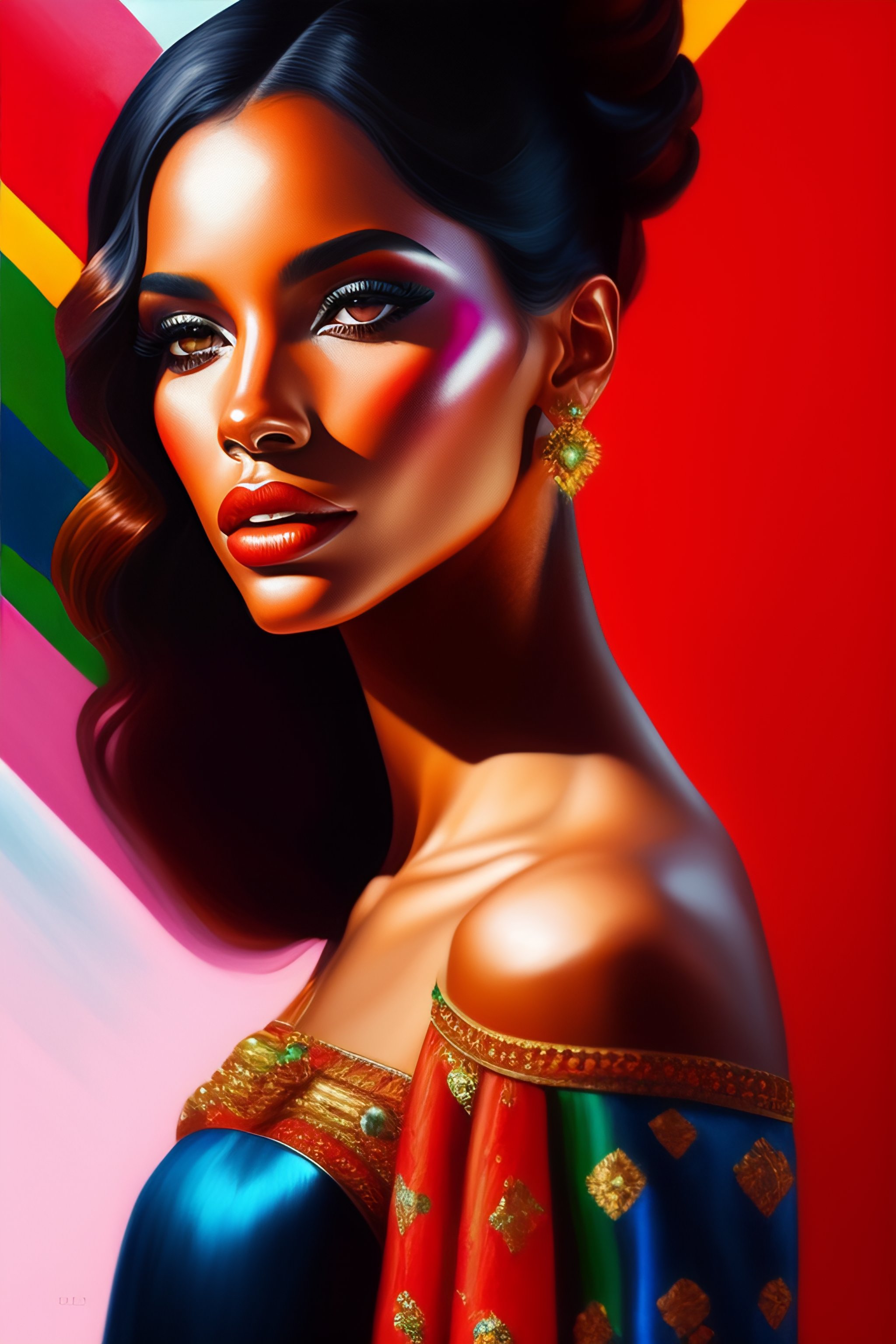 Lexica - 1970 brazil fashion, gucci catwalk, oil painting, digital art ...