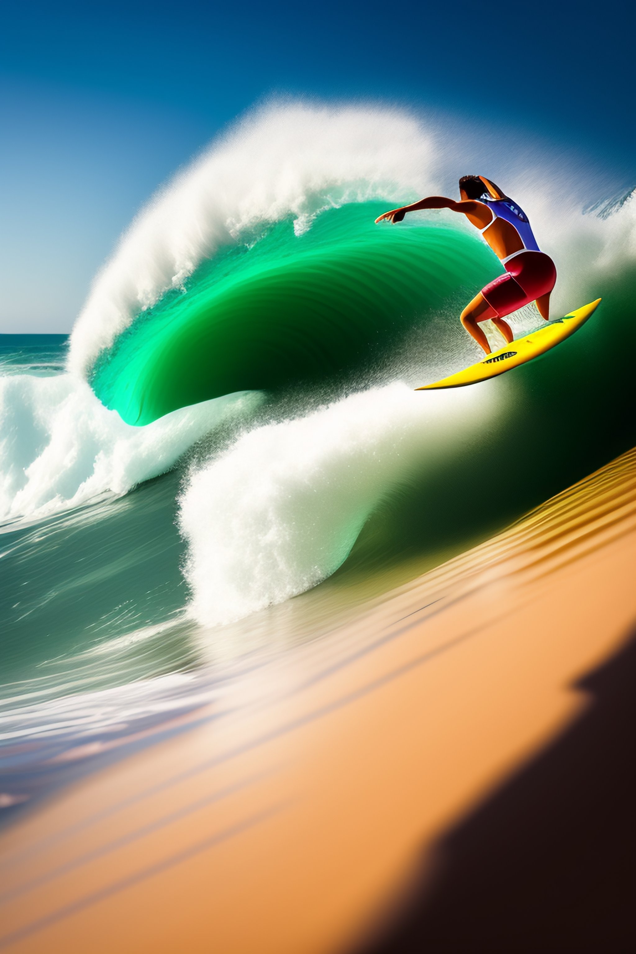 Lexica - Comic style spanish dancer surfing