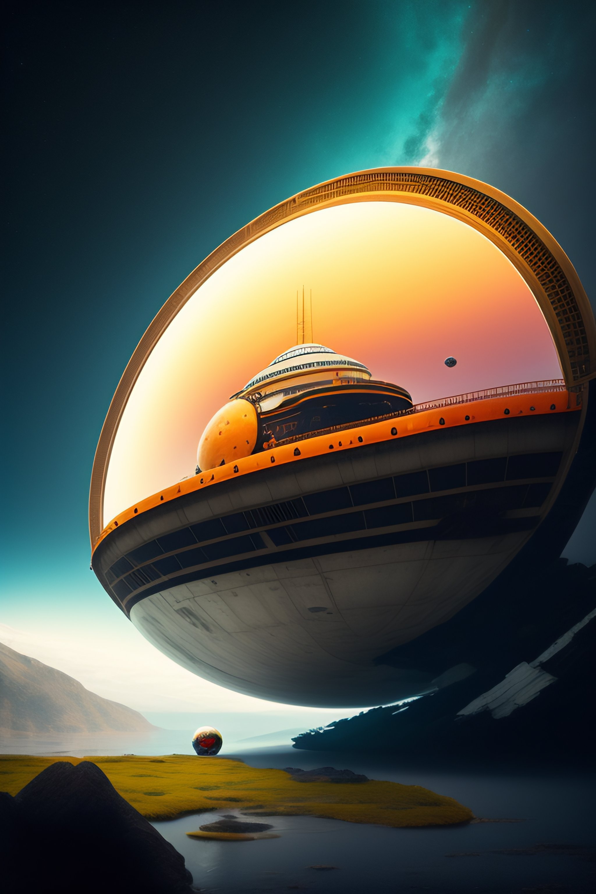 Lexica - A thousand years ago, a round spaceship landed on the planet ...