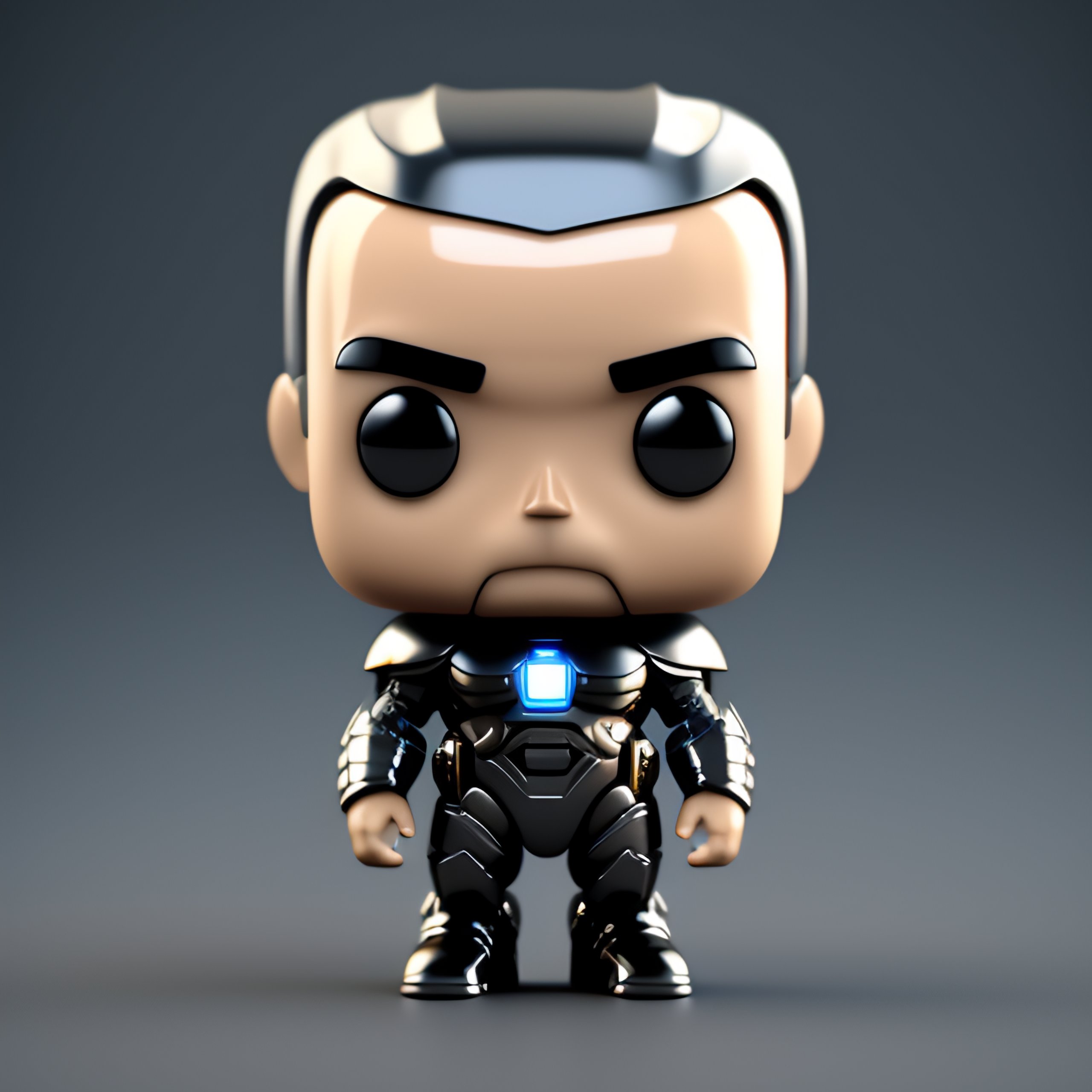 Lexica - 3d render of funko pop robocop