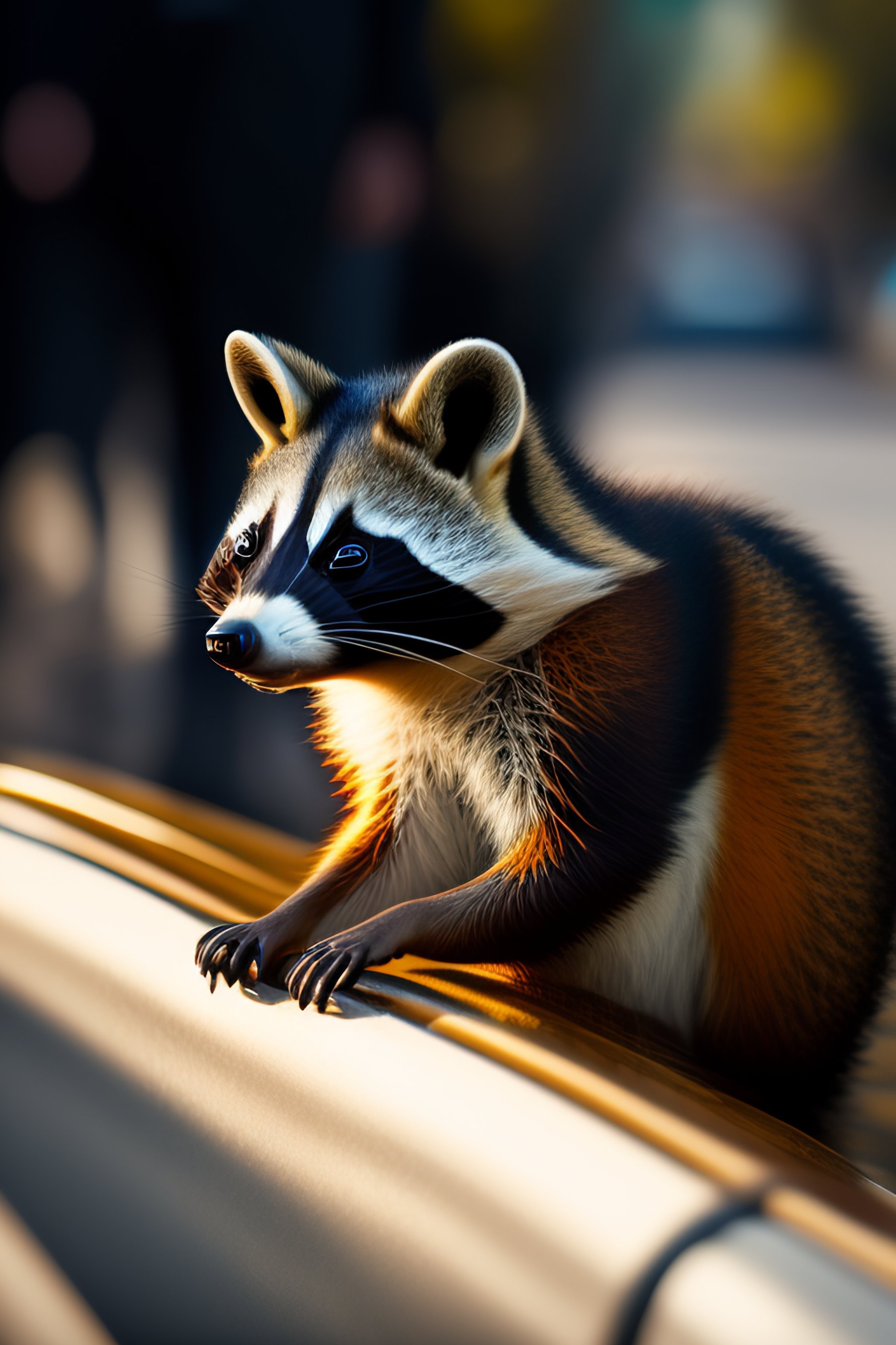 Lexica - Anthopomorphic Racoon as a wallstreet trader