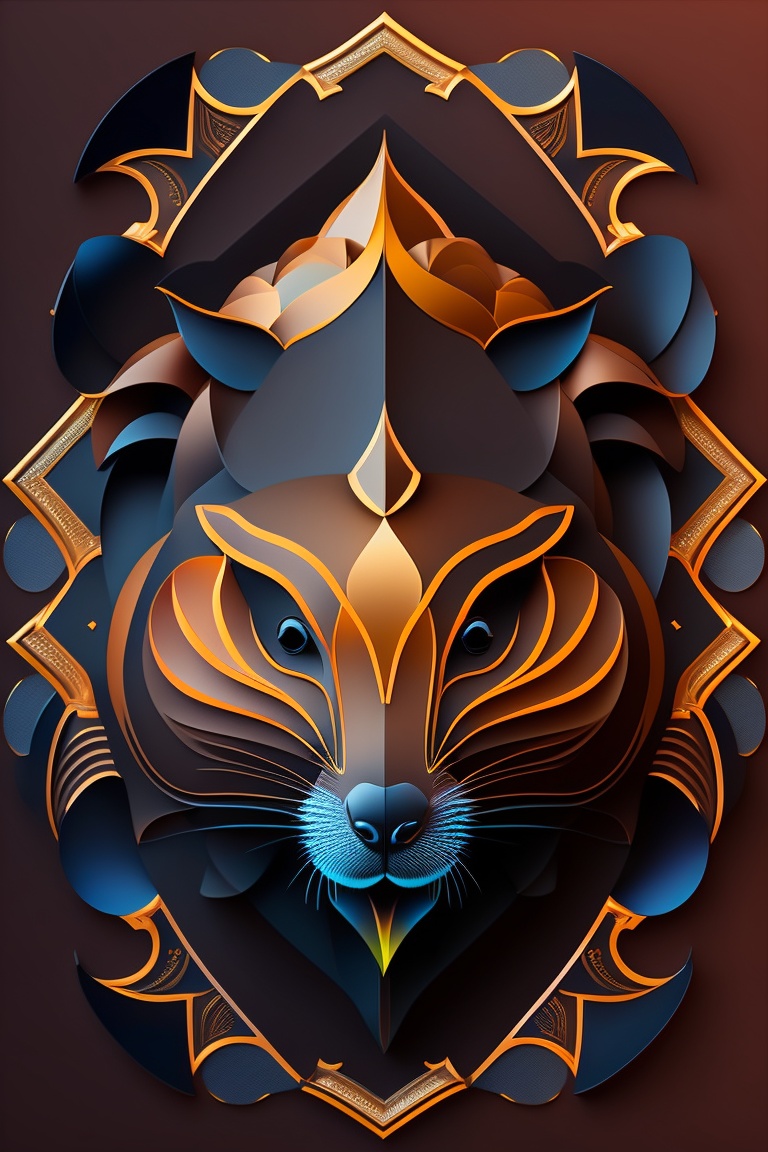 Lexica - A beautiful symmetric rat portrait looking into the camera ...