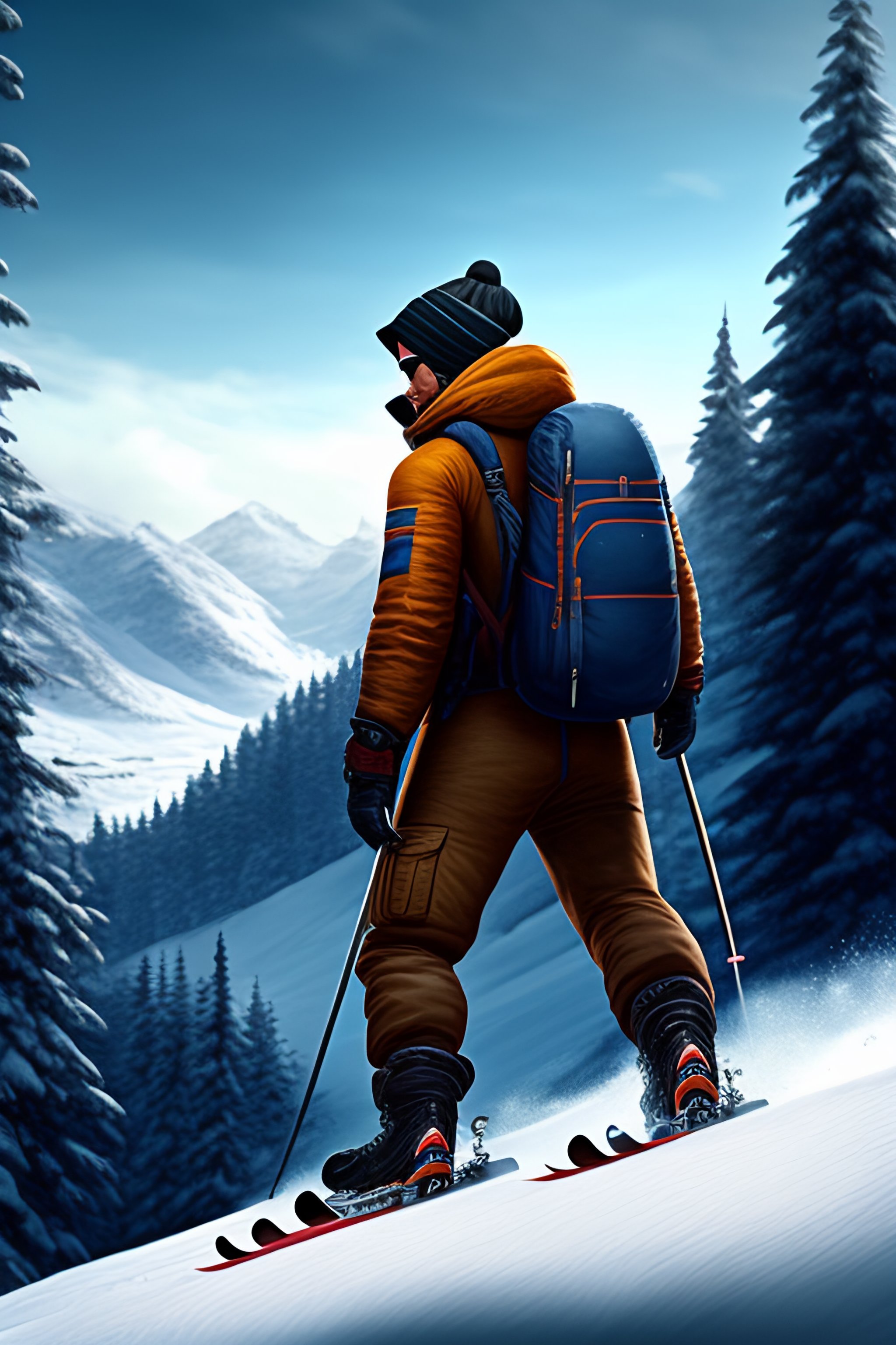 Lexica - Nathan Drake skiing