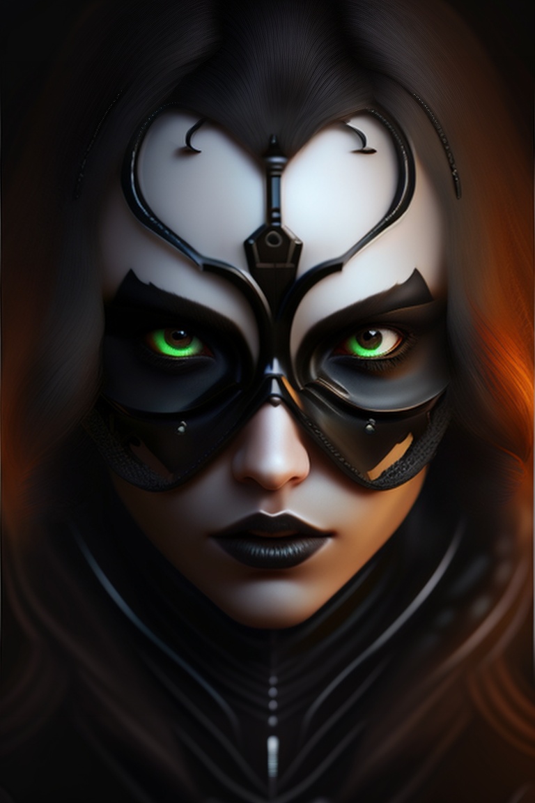 Lexica - Black scary monster, white eyes, black sclera, vertical pupils ...