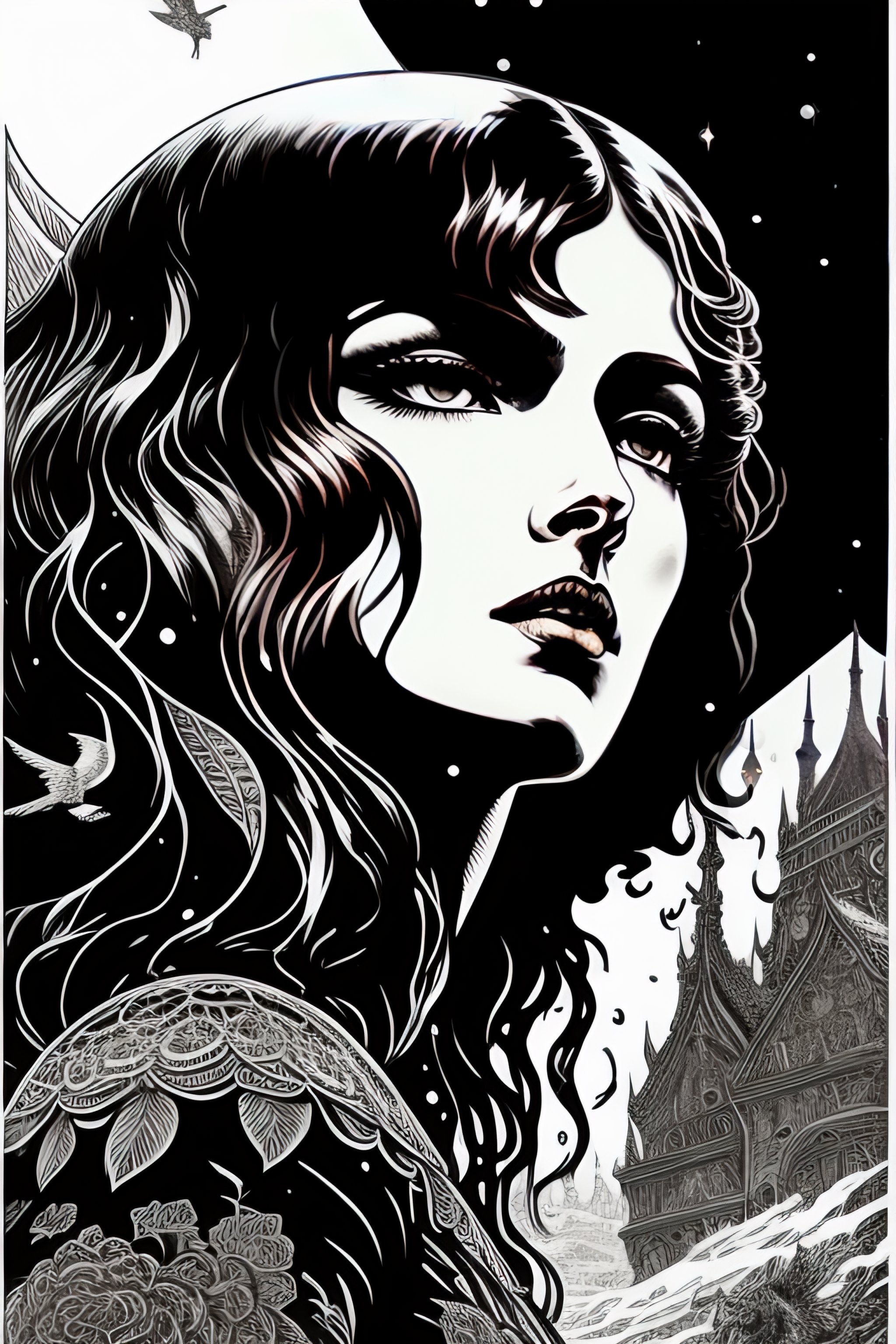 Lexica - Valkyries, dark gothic horror, illustration by Vania ...