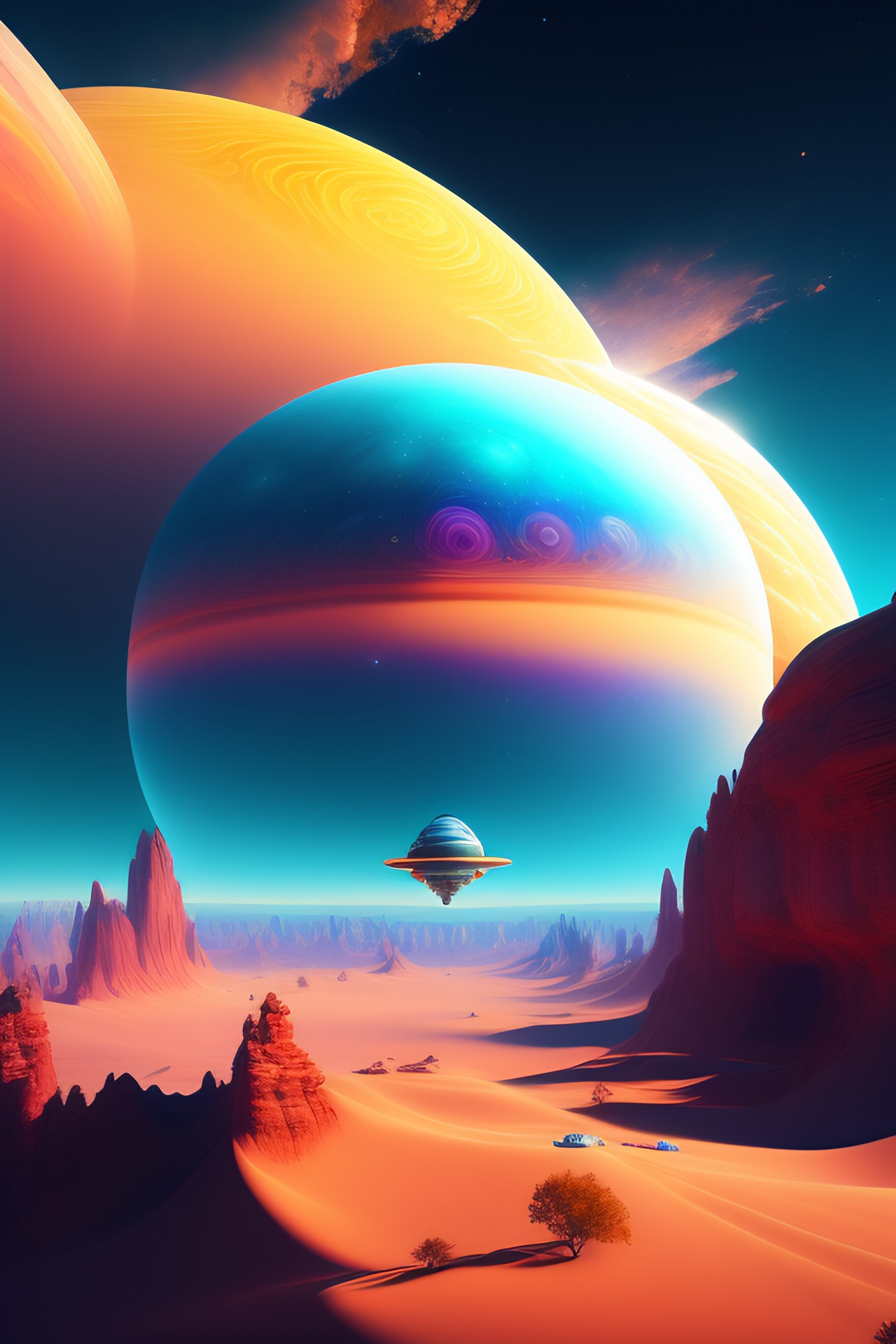 Lexica - Space cloudy landscape, a lonely astronaut flies in the clouds ...