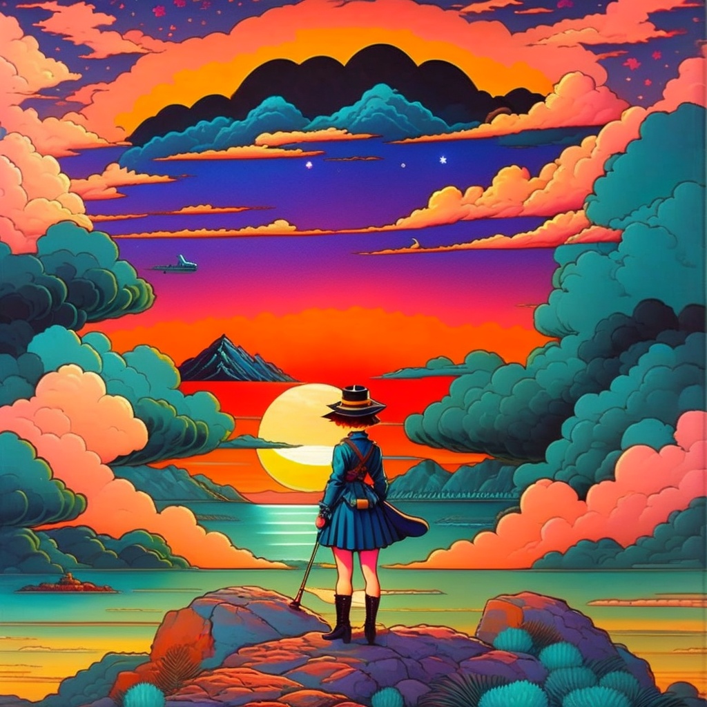 Lexica - Astonishing landscape artwork, Fusion between Cell-shading And ...