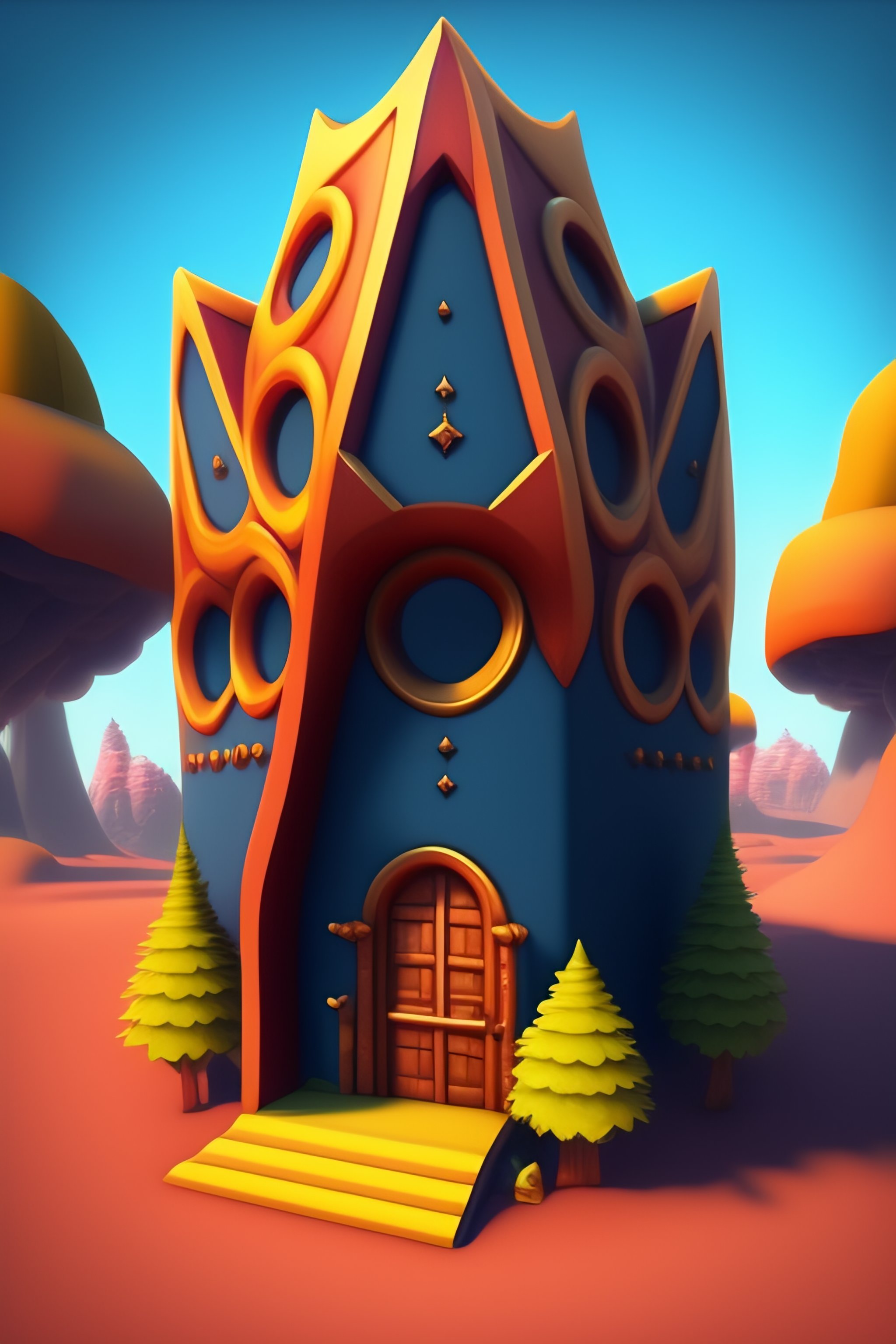Lexica - 3d stylized game building