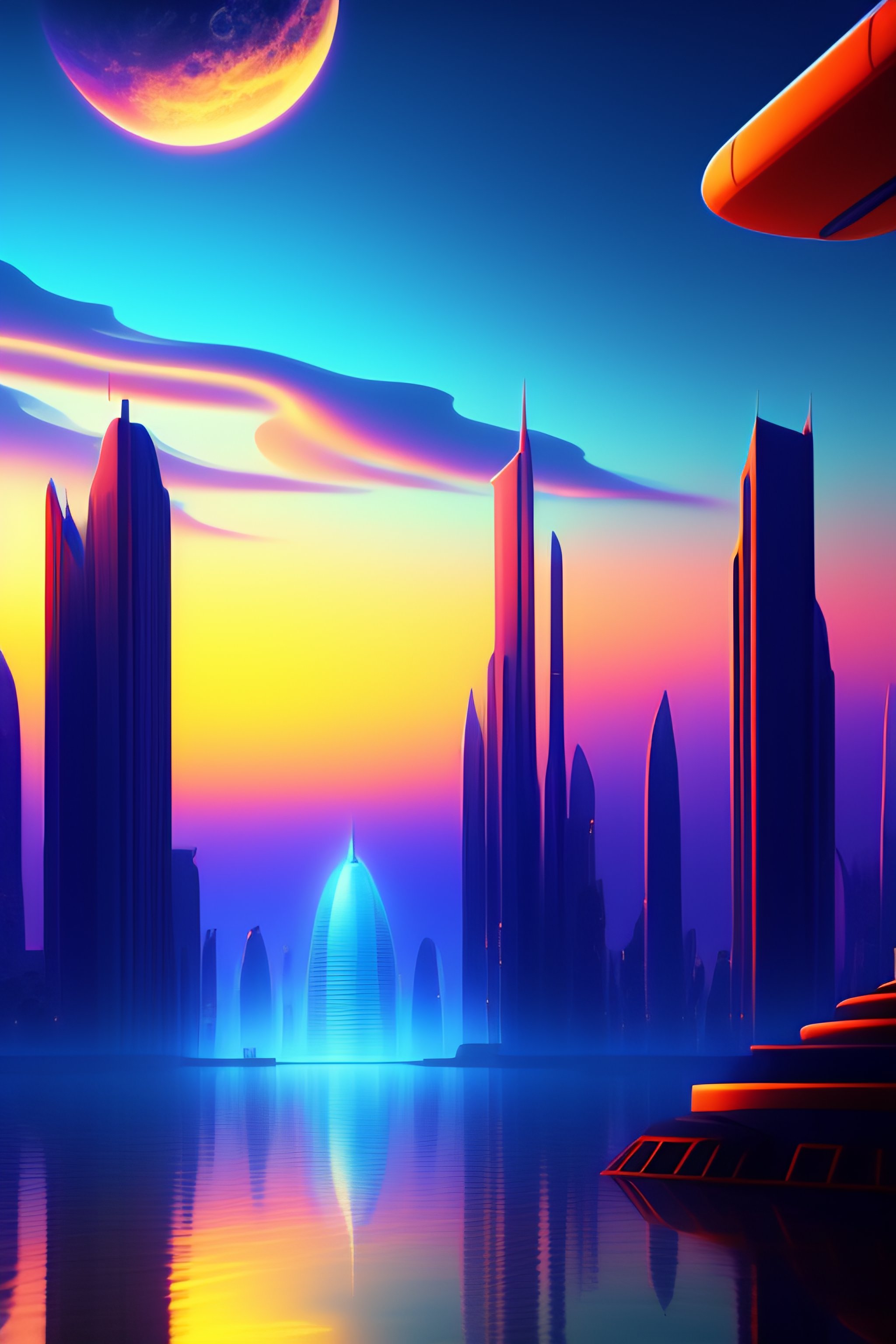 Lexica - 3d game city, digital world, RPG game world, futuristic ...