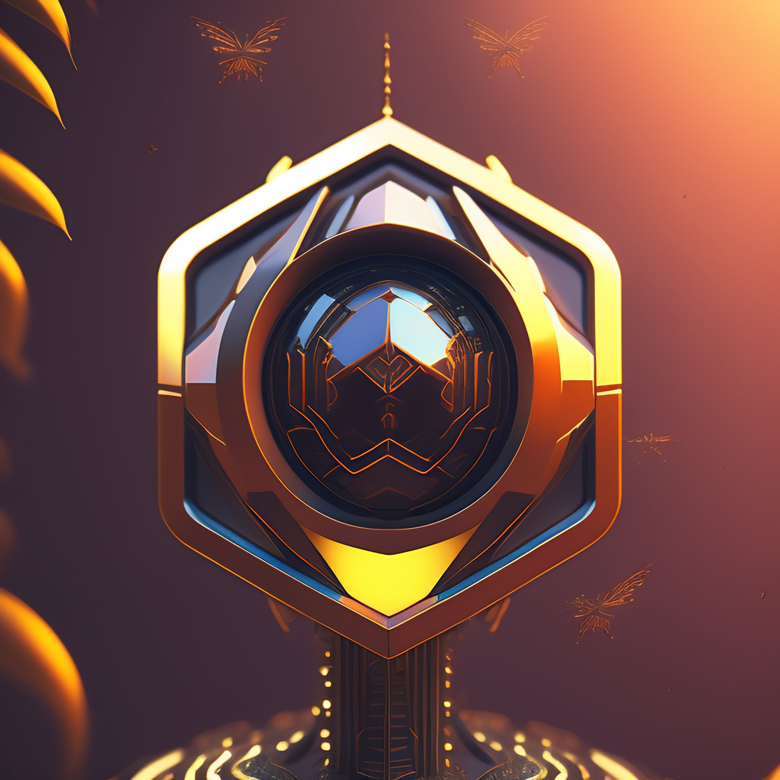 Lexica - Cyber punk, oni mask, 3 d render beeple, compound eye of ...