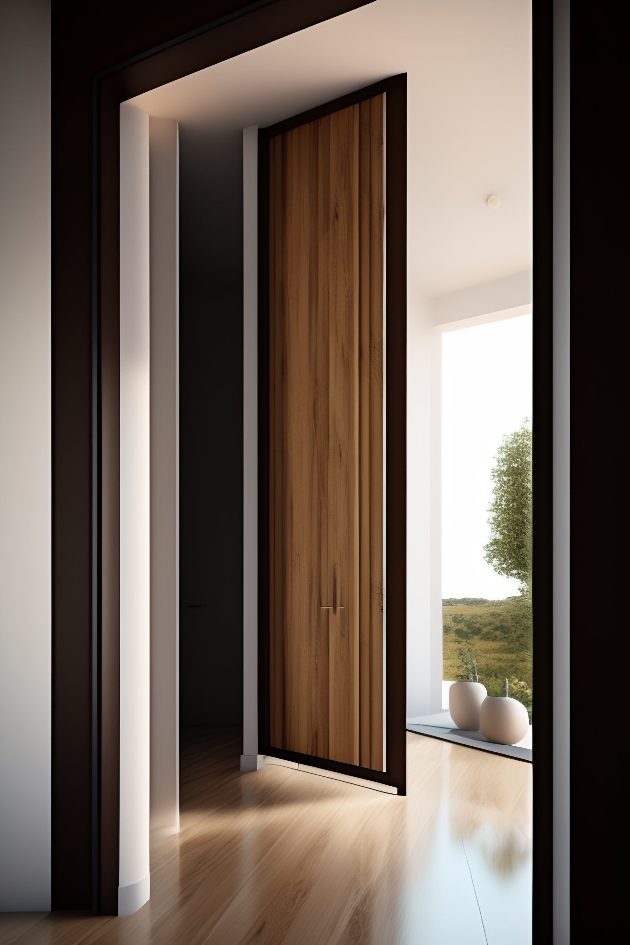 Lexica - Un gran espejo barroco, puerta dimensional. Marco de madera ...