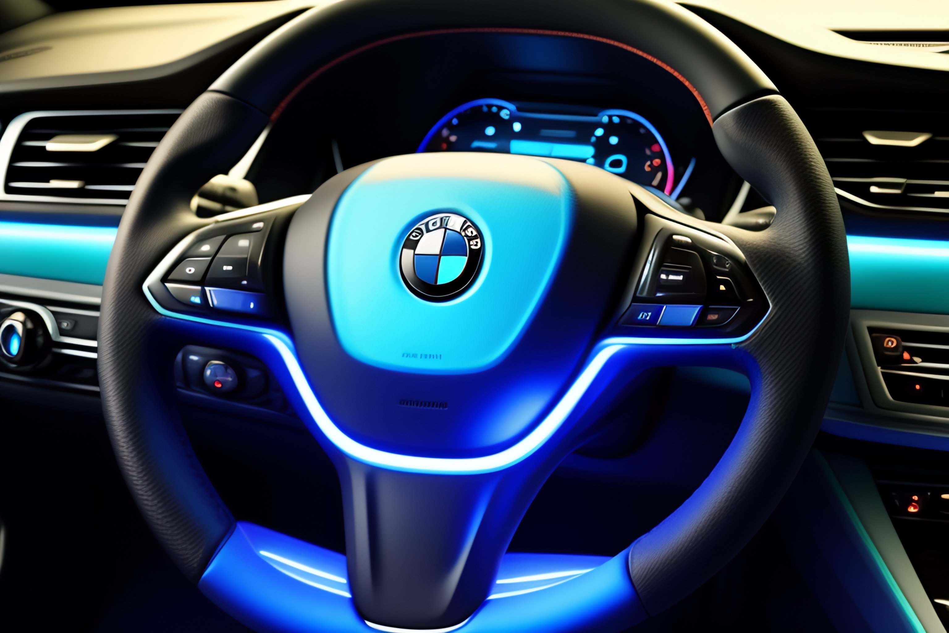 Lexica - BMW glowing LED steering wheel