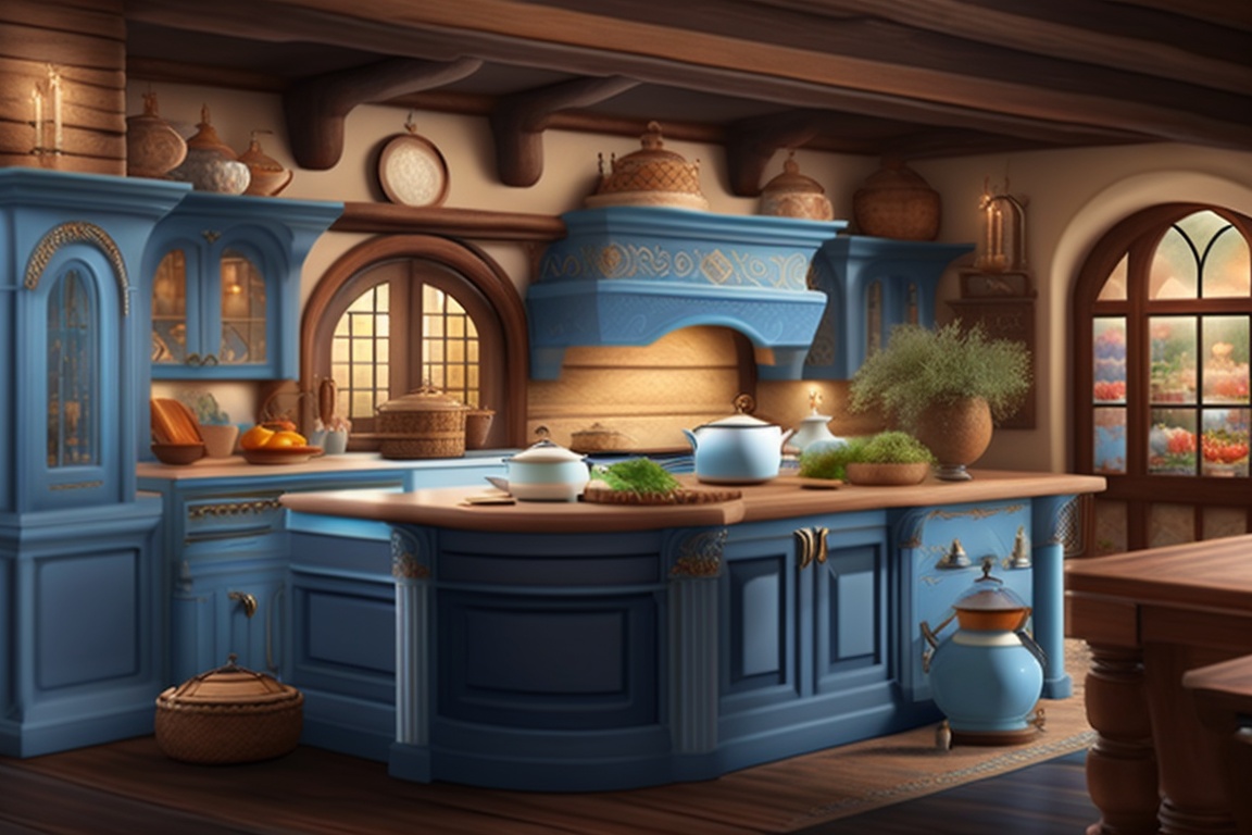 Lexica - Cinderella character kitchen