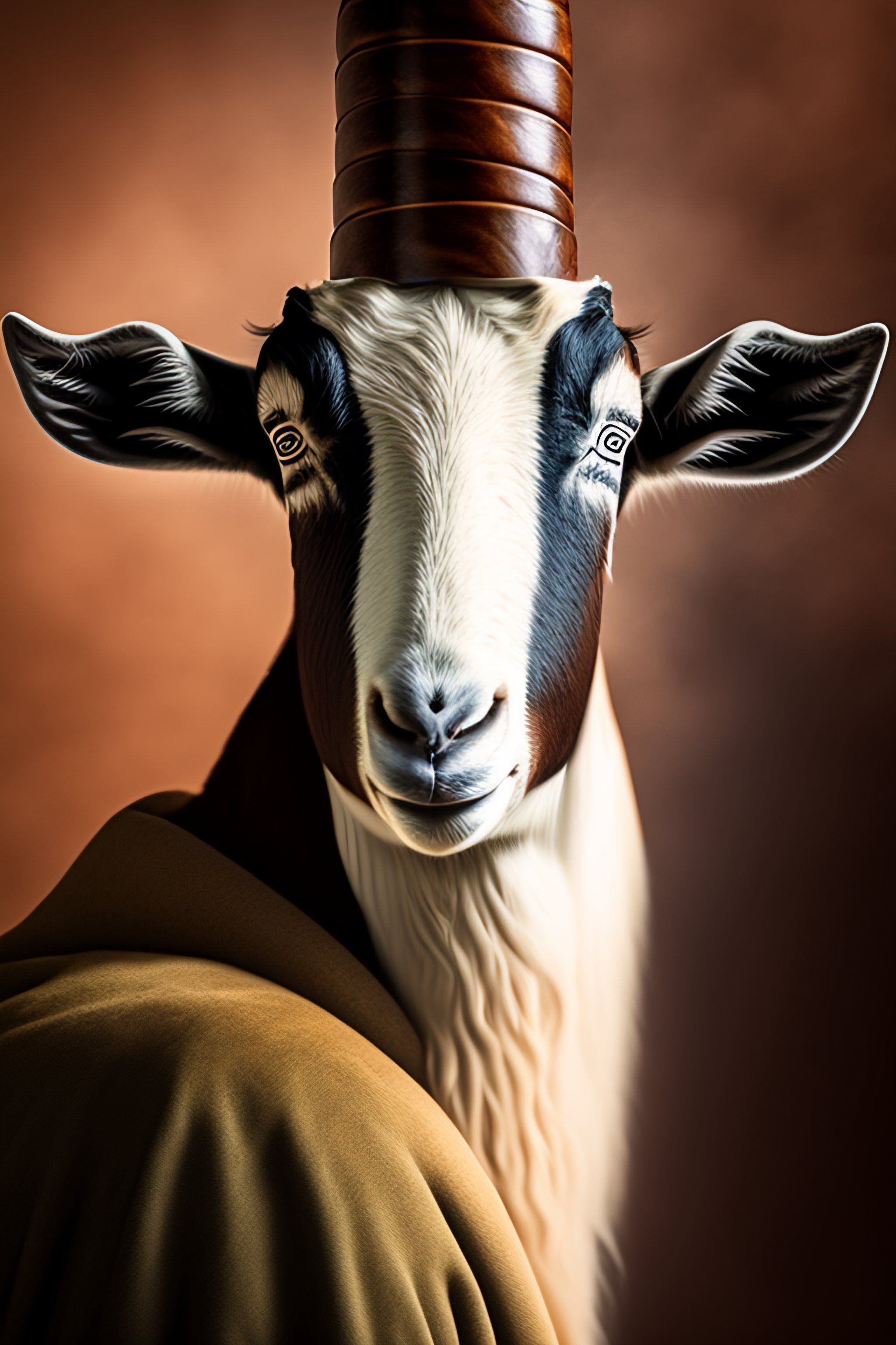 Lexica - Goat smoking a cigar