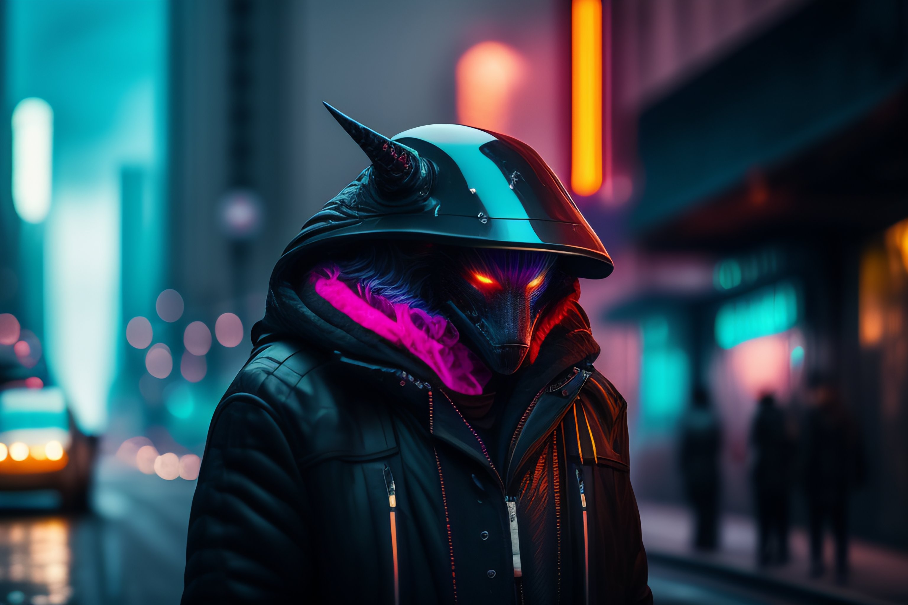 Lexica - Evil space creature on the street,cyberpunk style, realism, 4k ...