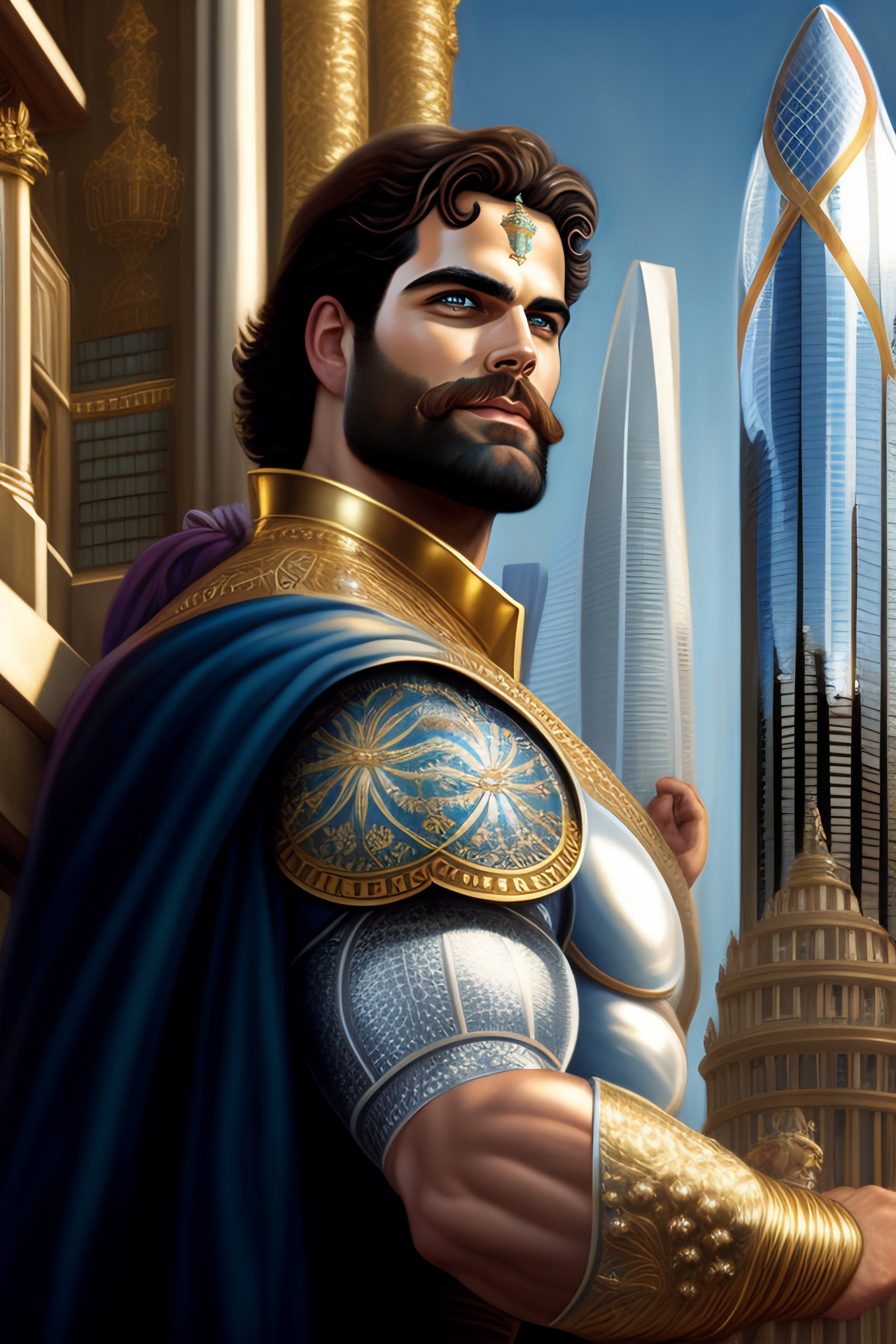 Lexica - Epic comic book cover, full frame medium shot, accurate hyper ...