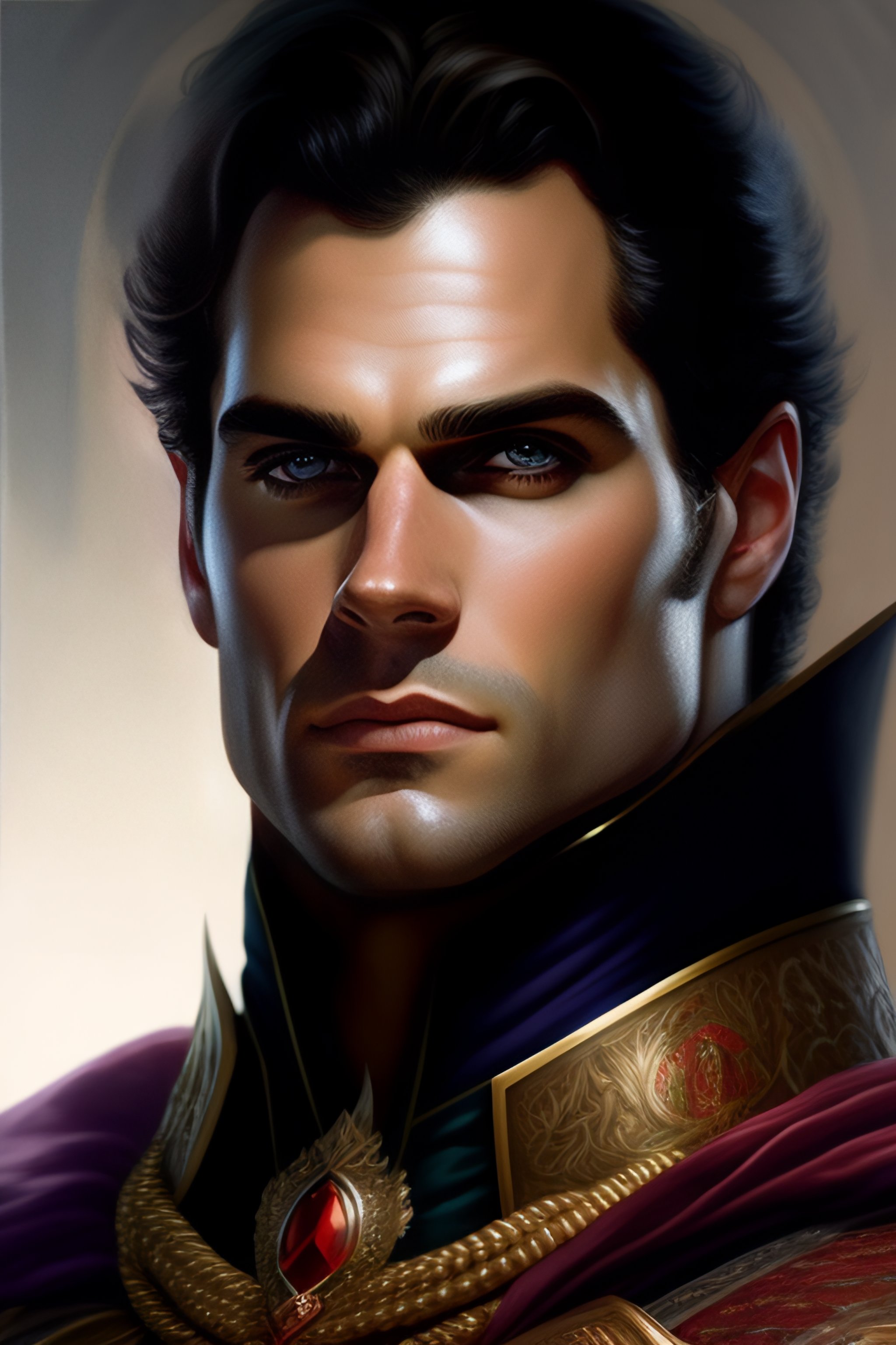 Lexica - Henry Cavill as a fantasy D&D character, heterochromia eyes ...
