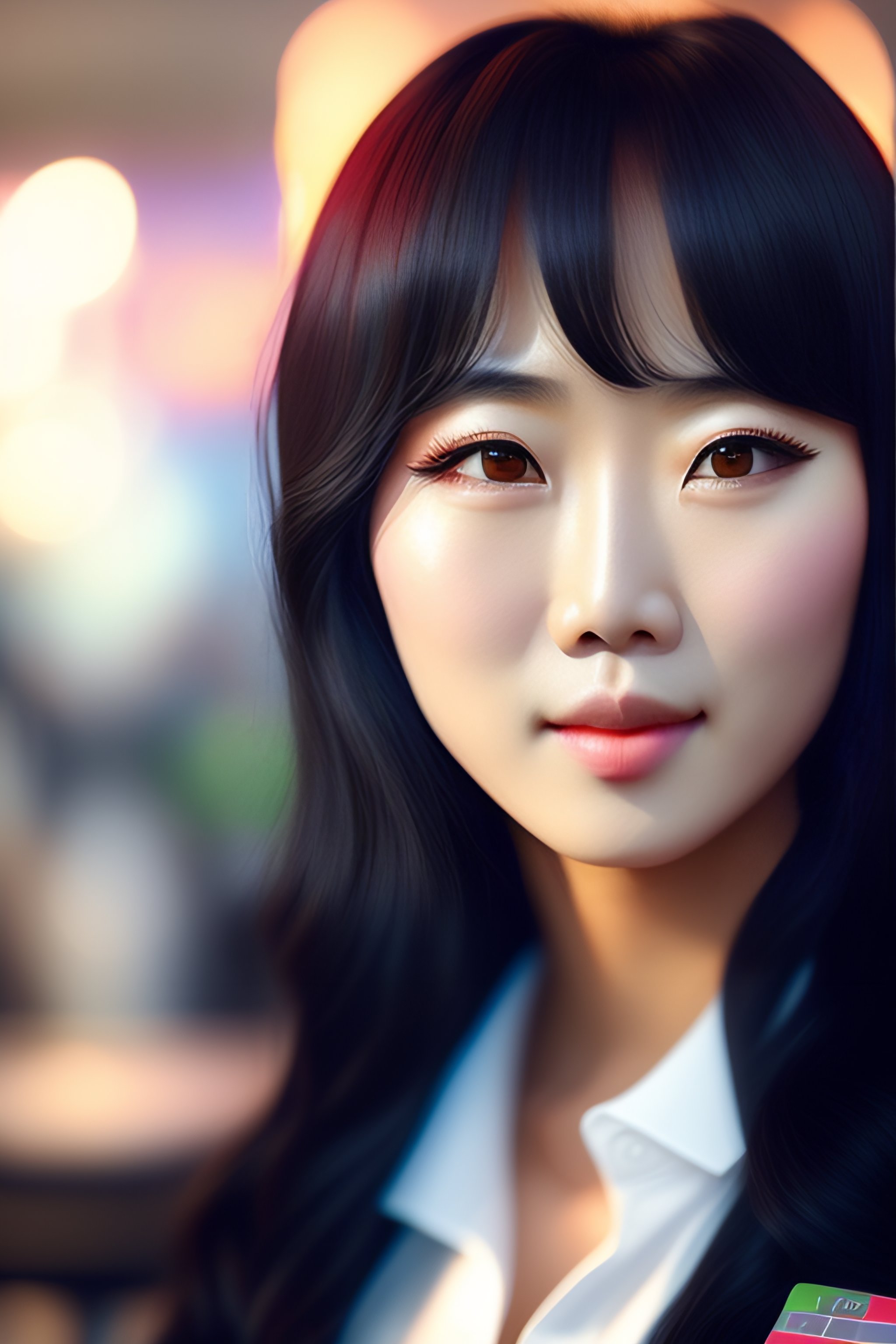 Lexica - Magic eyes, girl, kawai, mappa studio style