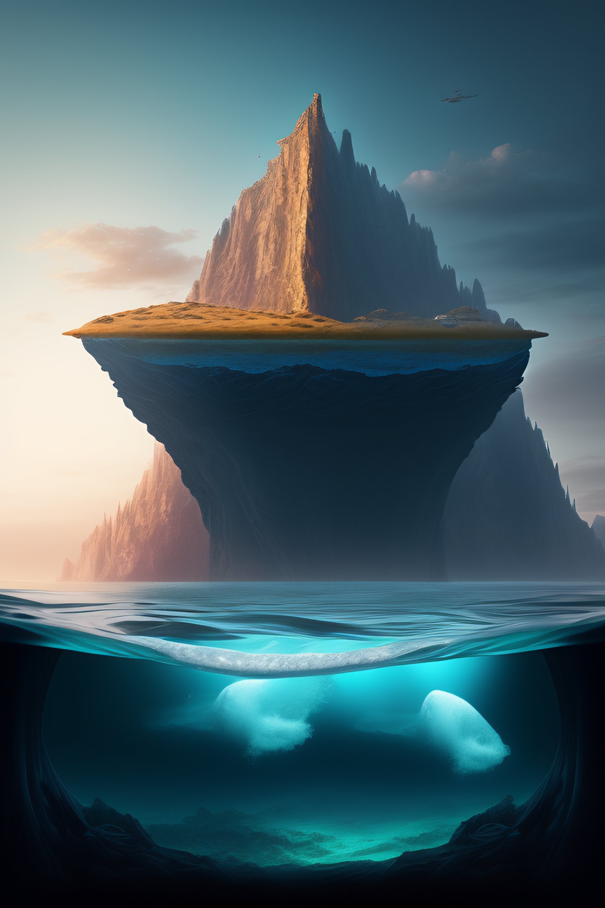 Lexica - Deep sea concept for a underwater cliffs of brown.