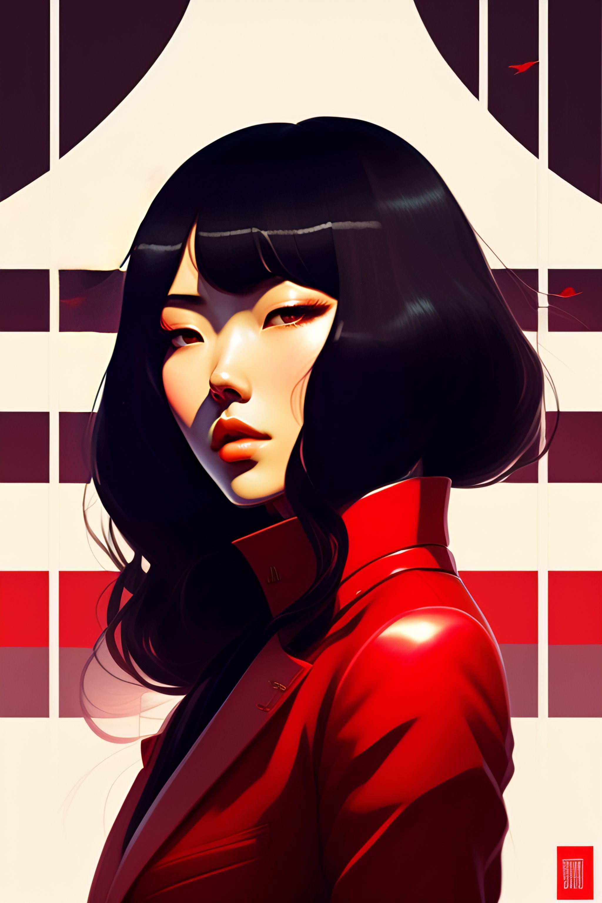 Lexica - Highly detailed portrait of mafia woman, pale skin, japanese ...