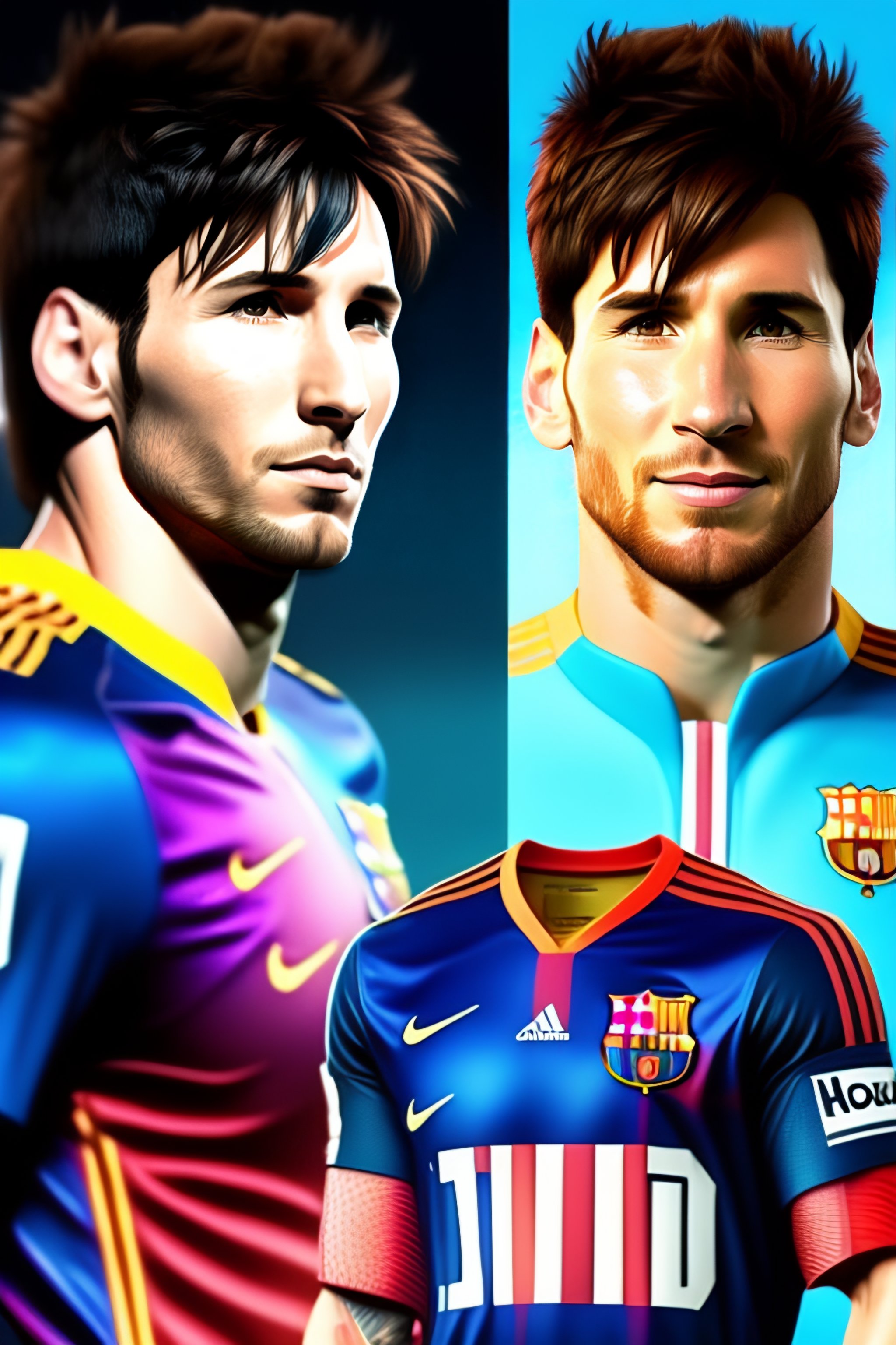 Lexica - Lionel messi drawn as an anime character superhero