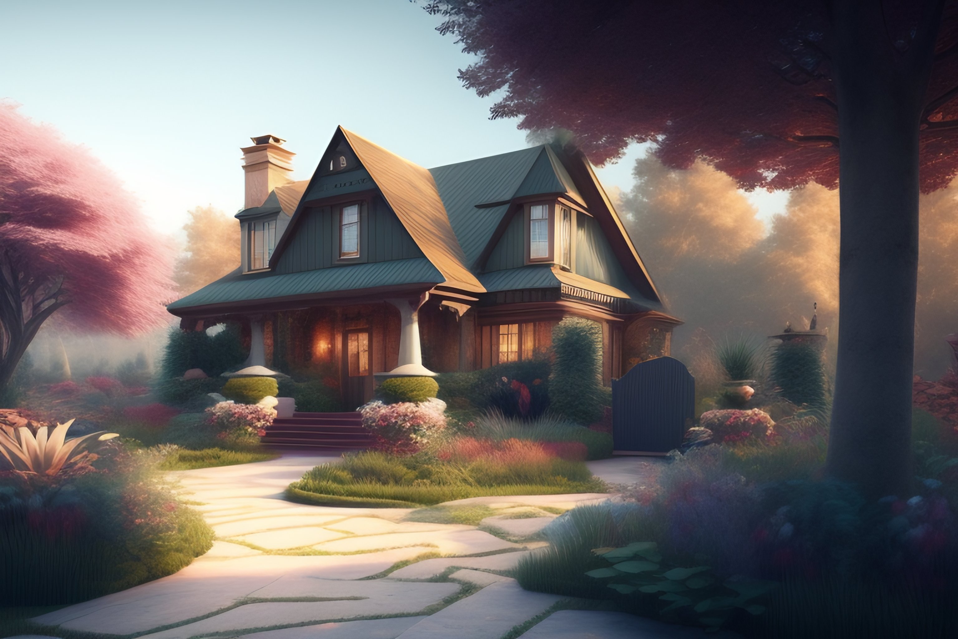 Lexica - Beautiful gardens, cgi, trending on artstation, hyper ...