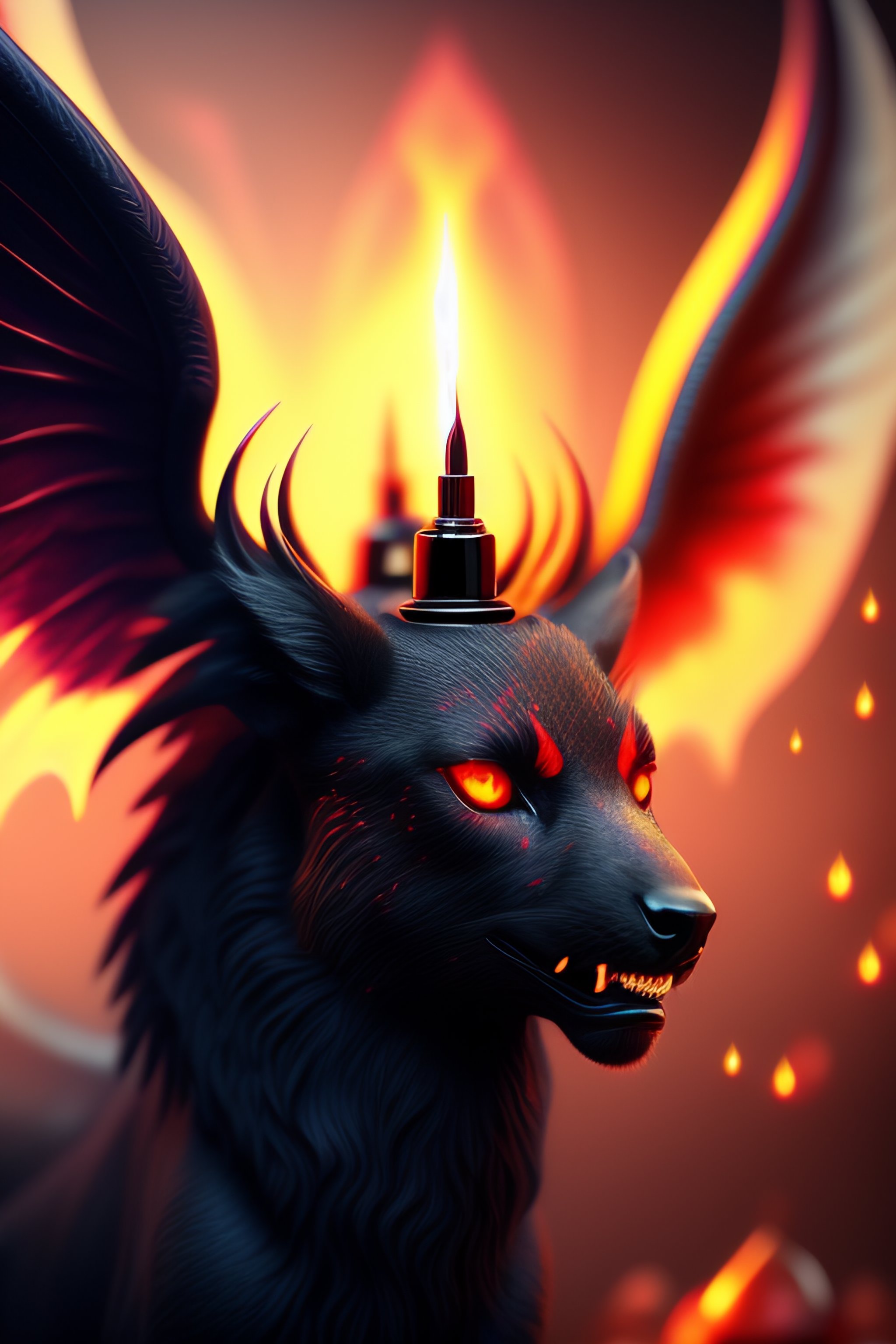 Lexica - Demon Lucifer evil apply eye drops