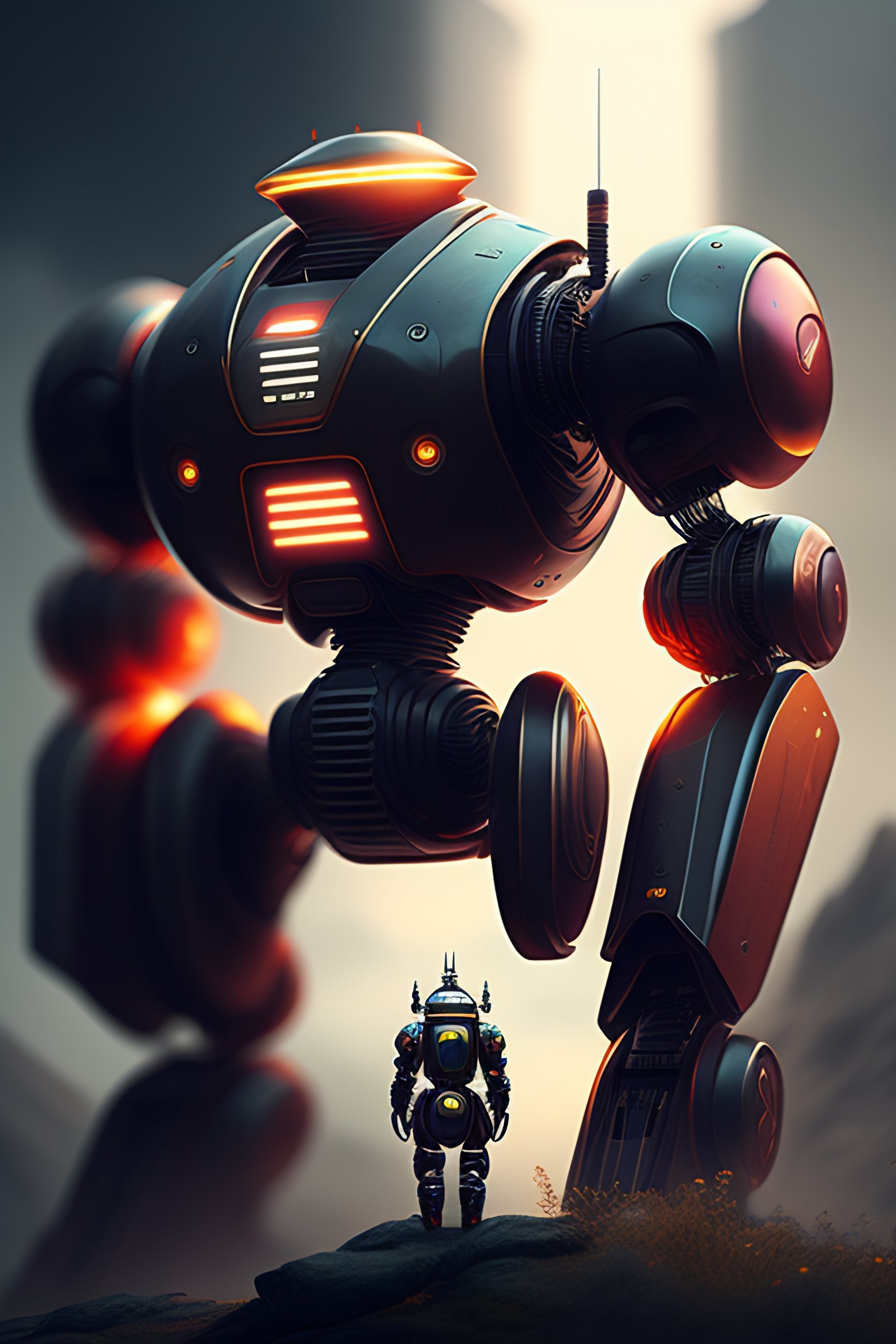 Lexica - Roboter 4k fantasy